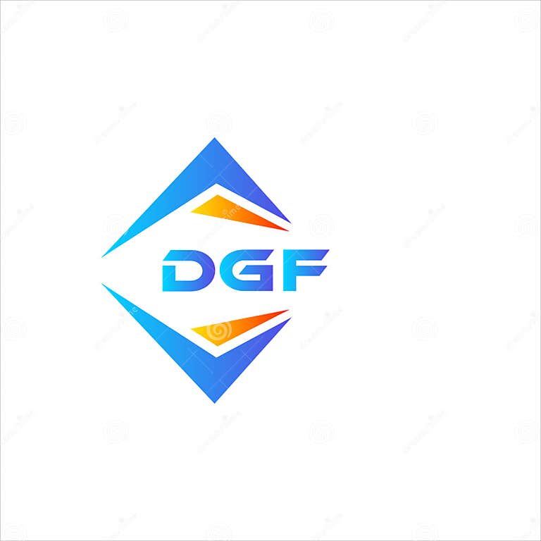 DGF Abstract Technology Logo Design on White Background. DGF Creative ...