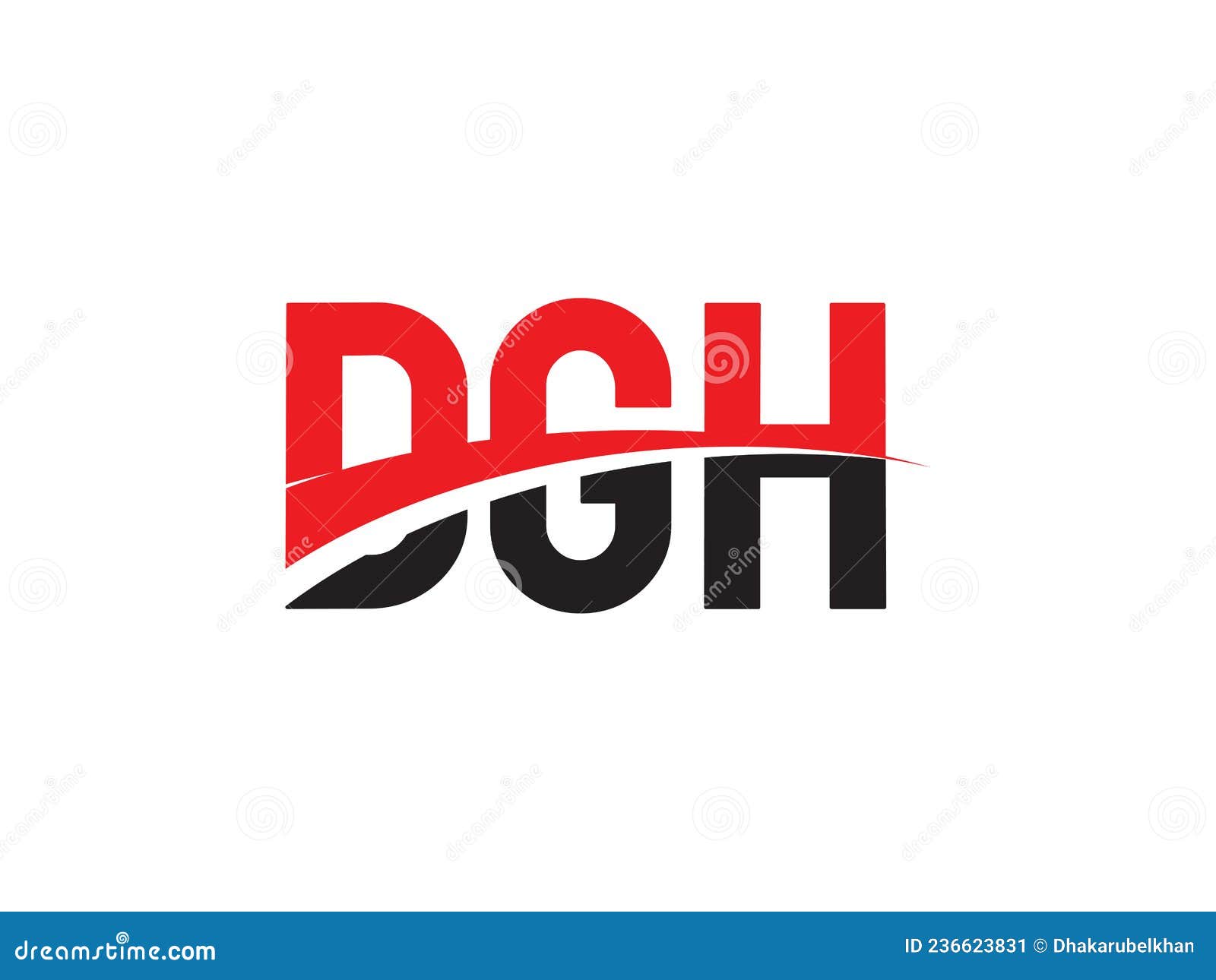 DGH Letter Initial Logo Design Vector Illustration Stock Vector ...