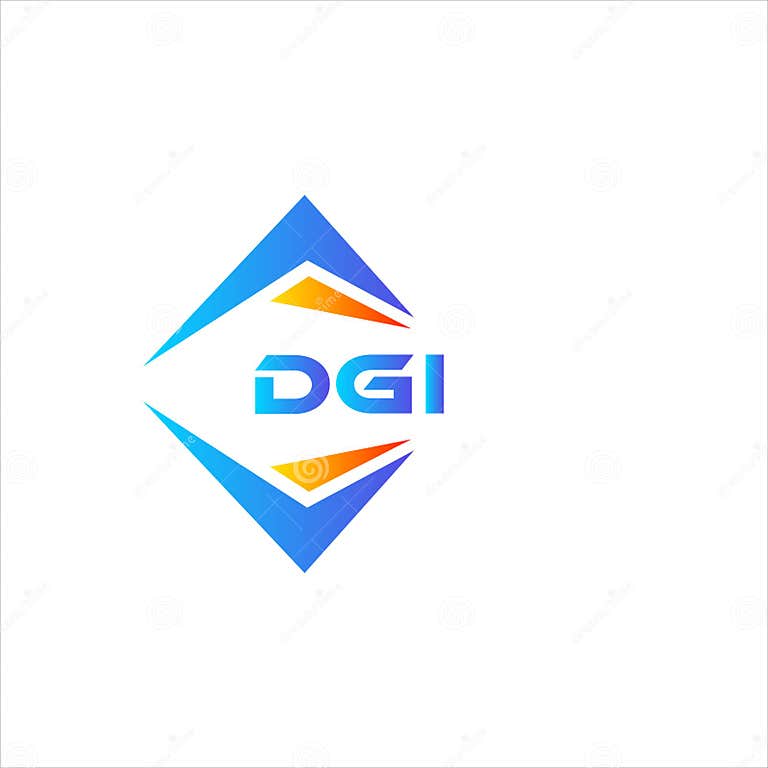 DGI Abstract Technology Logo Design on White Background. DGI Creative ...