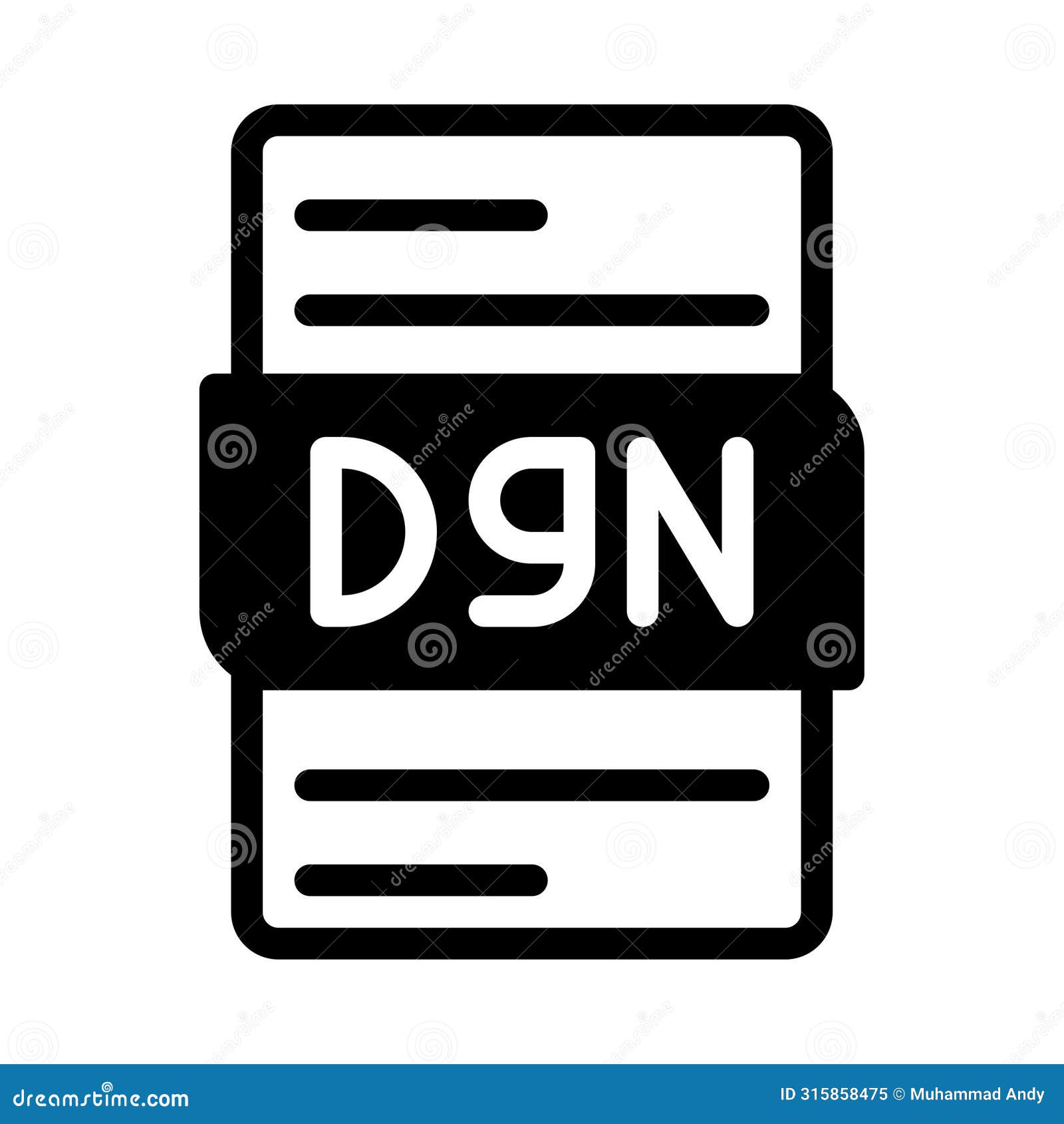 Dgn File Type Icon. Files Document Graphic Design. with Outline Style ...