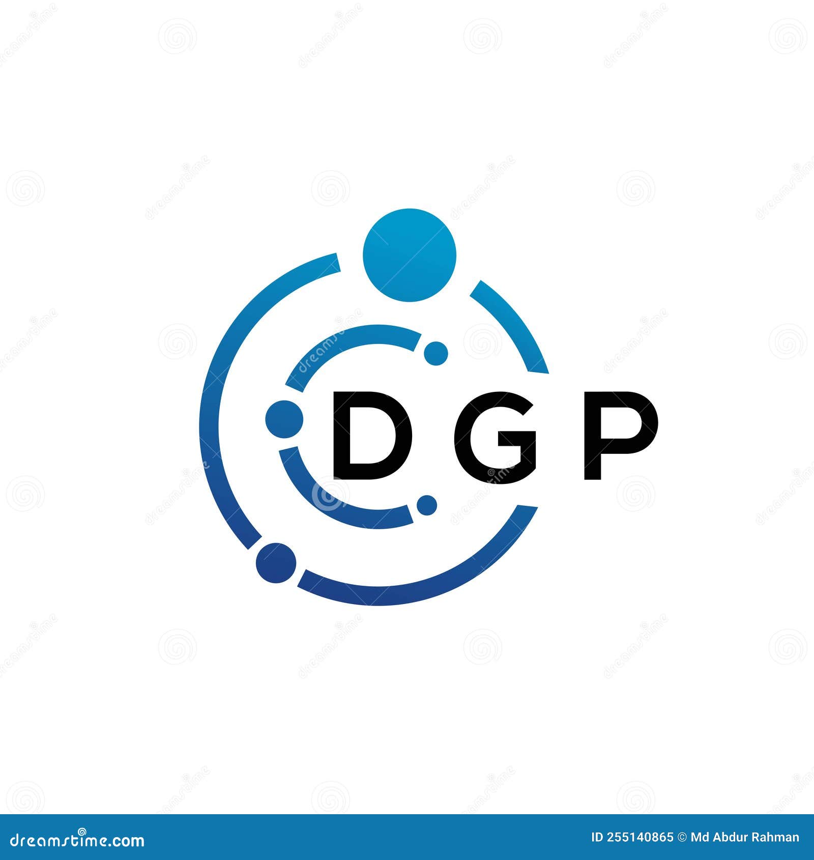 DGP Letter Logo Design on White Background. DGP Creative Initials ...