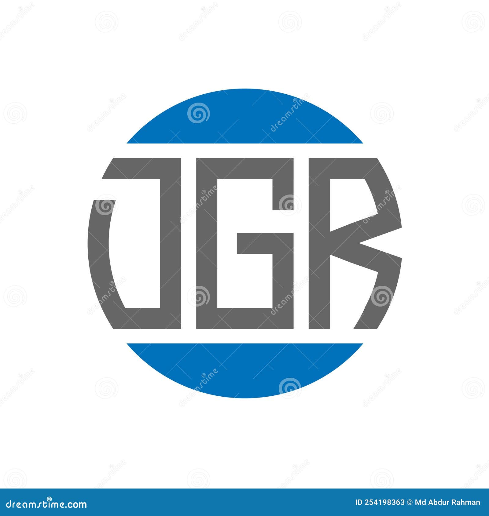 DGR Letter Logo Design on White Background. DGR Creative Initials ...