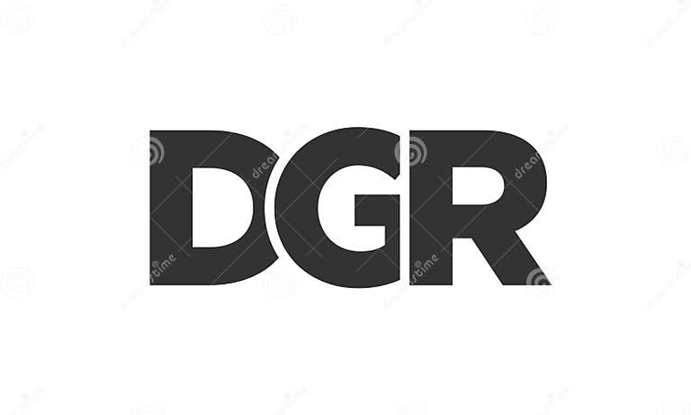 DGR Logo Design Template with Strong and Modern Bold Text. Initial ...