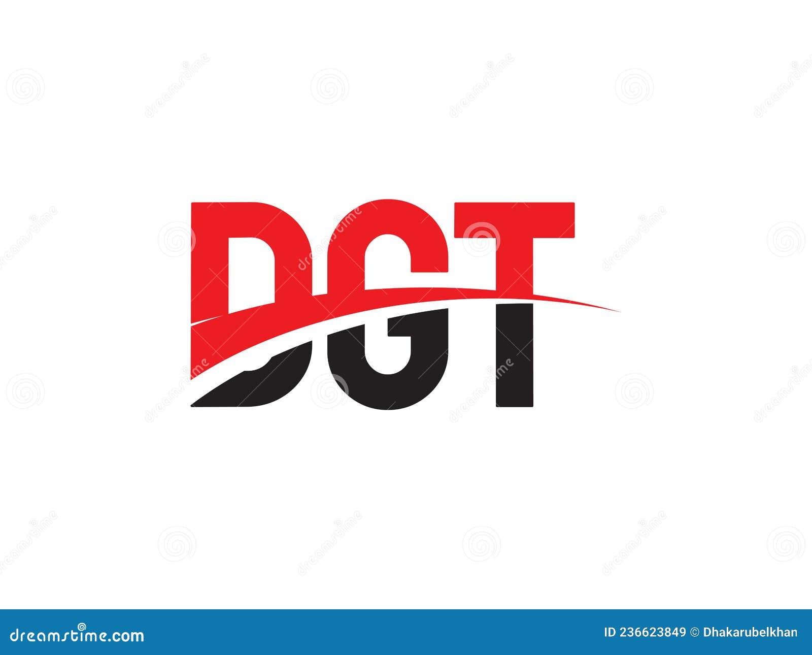 DGT Letter Initial Logo Design Vector Illustration Stock Vector ...