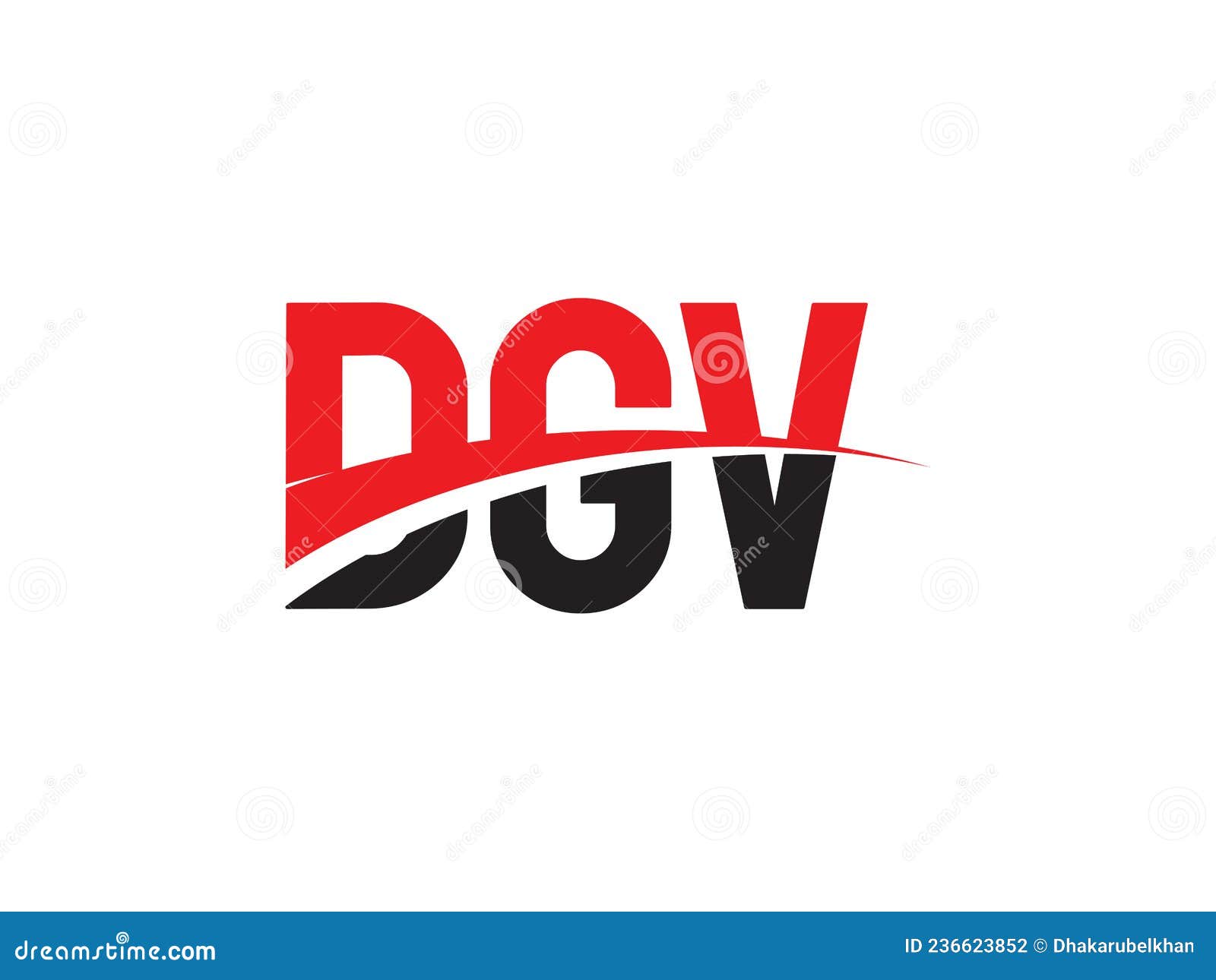 DGV Letter Initial Logo Design Vector Illustration Stock Vector ...