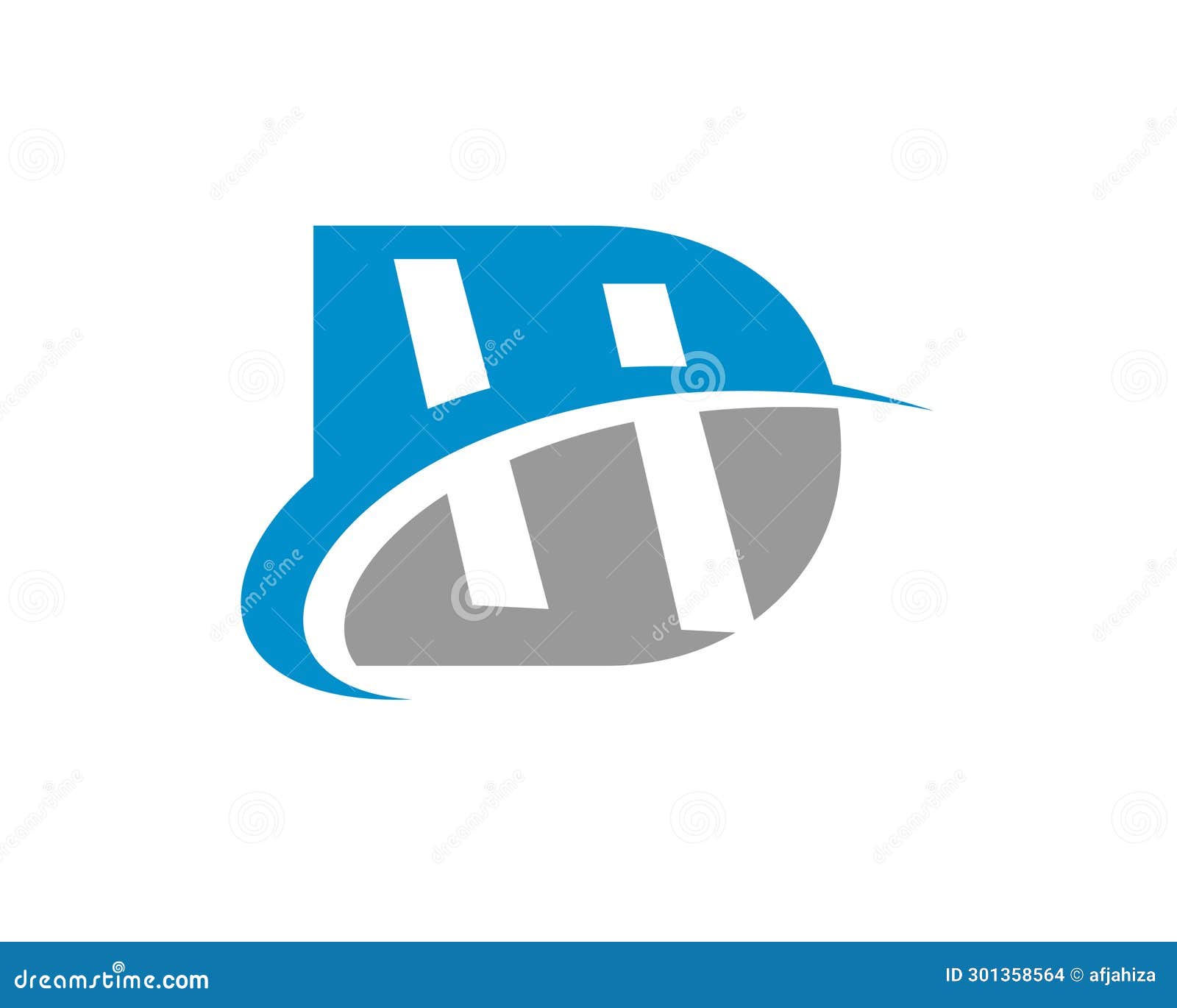 DH HD Swoosh Logo Icon Template Stock Vector - Illustration of internet ...