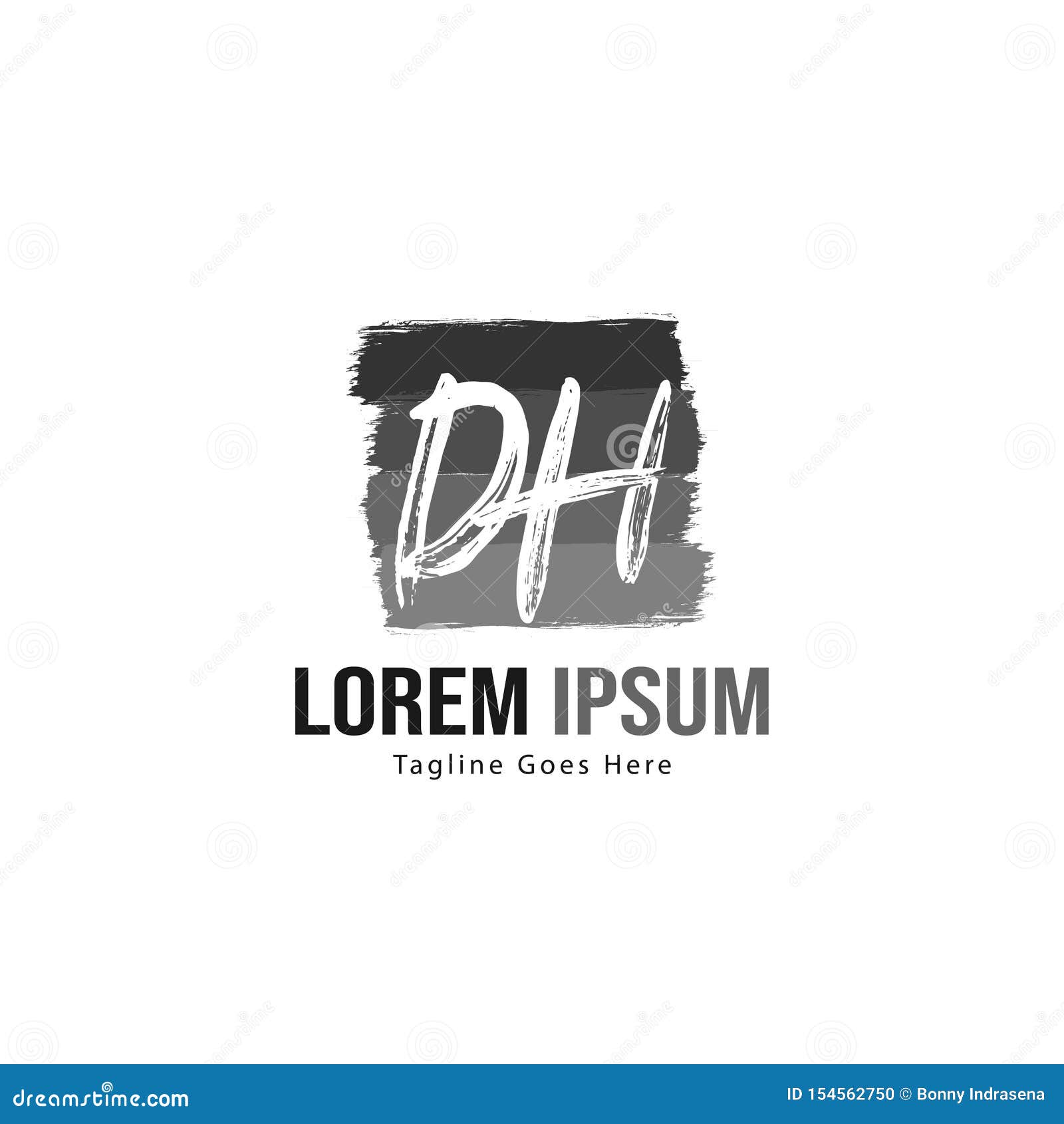 DH Letter Logo Design. Creative Modern DH Letters Icon Illustration ...