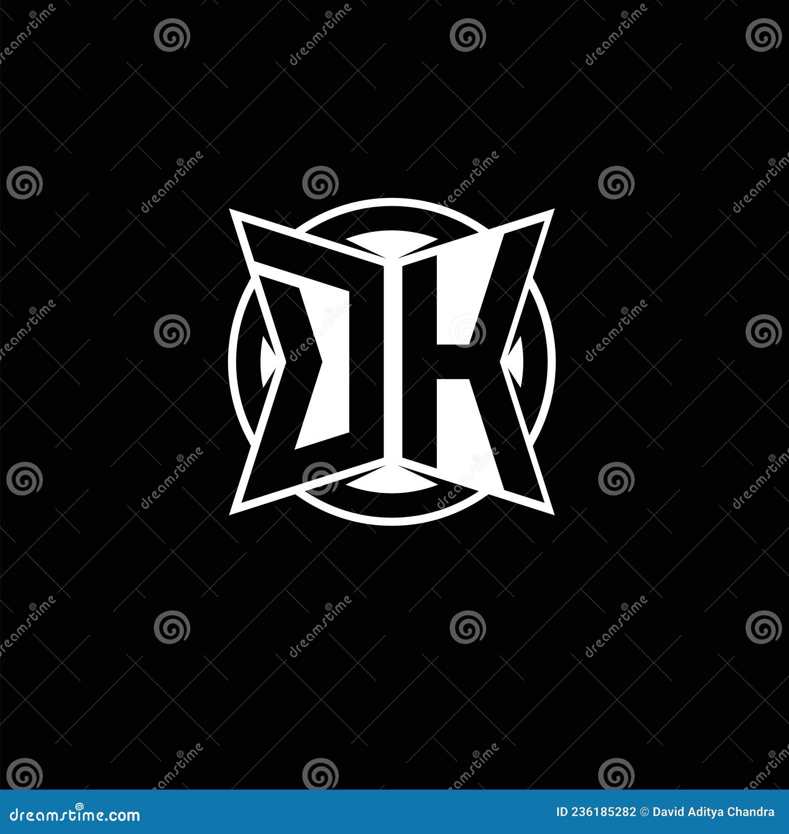 DH Logo Monogram Design Template Stock Vector - Illustration of initial ...