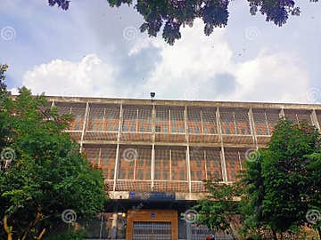 Dhaka University Central Library Stock Image - Image of facade, stadium ...