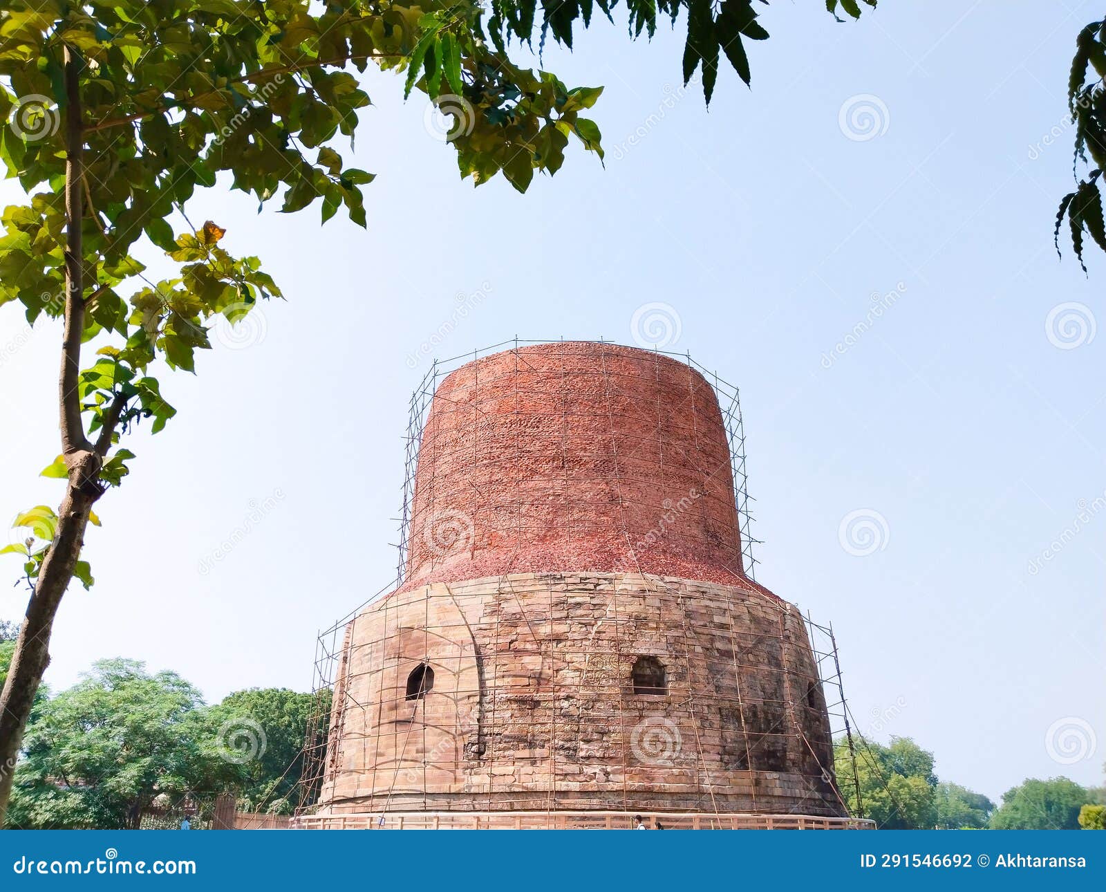 Dhamekh Stupa of Sarnath Varanasi India. Stock Photo - Image of ruins ...