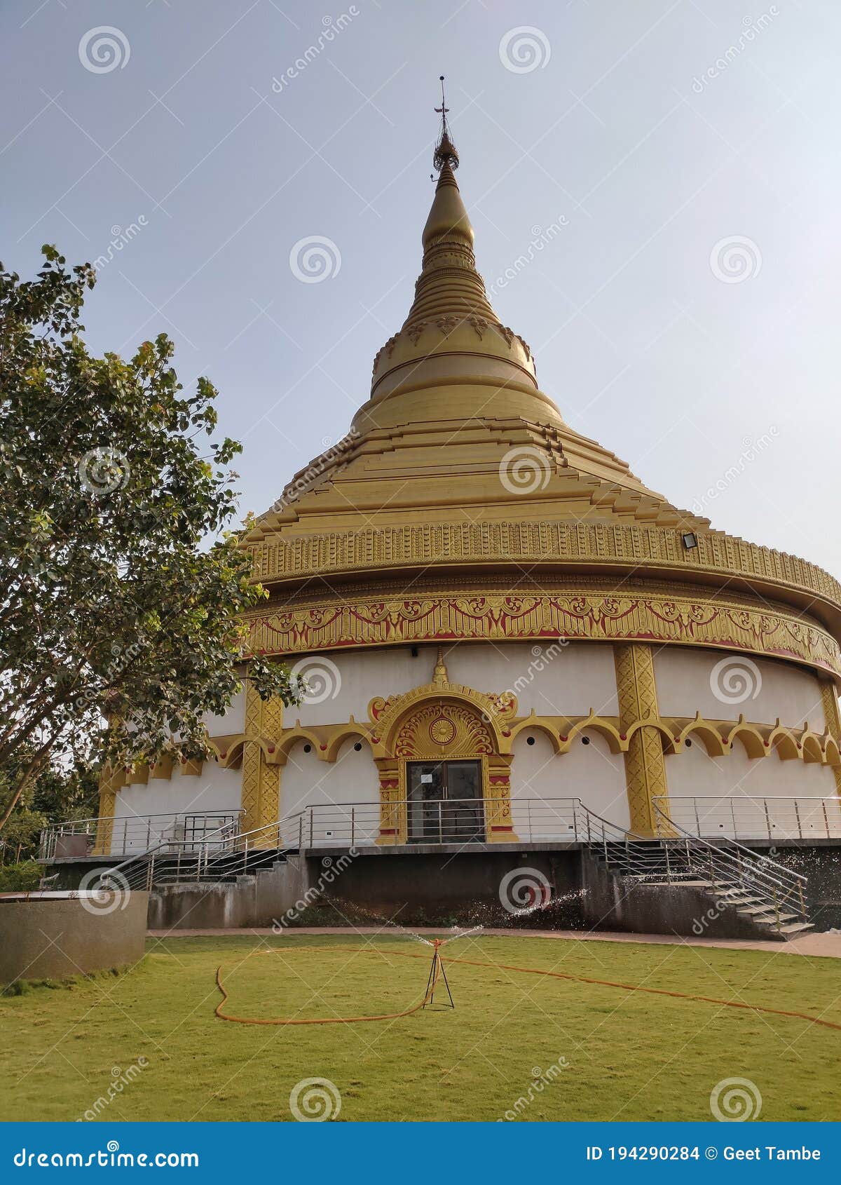 Dhamma Vipula Vipassana Meditation Center in India Stock Photo - Image ... Dhamma Vipula Vipassana Meditation Center in India Stock Photo - Image ...