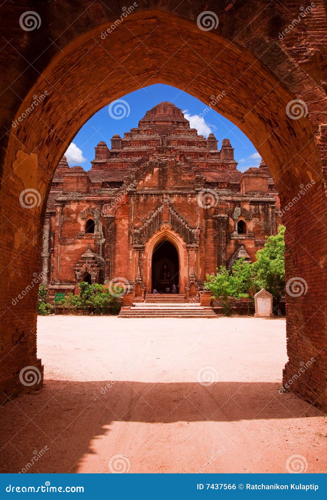 Dhamma Yangyi Temple, Bagan, Myanmar Stock Photo - Image of east ...