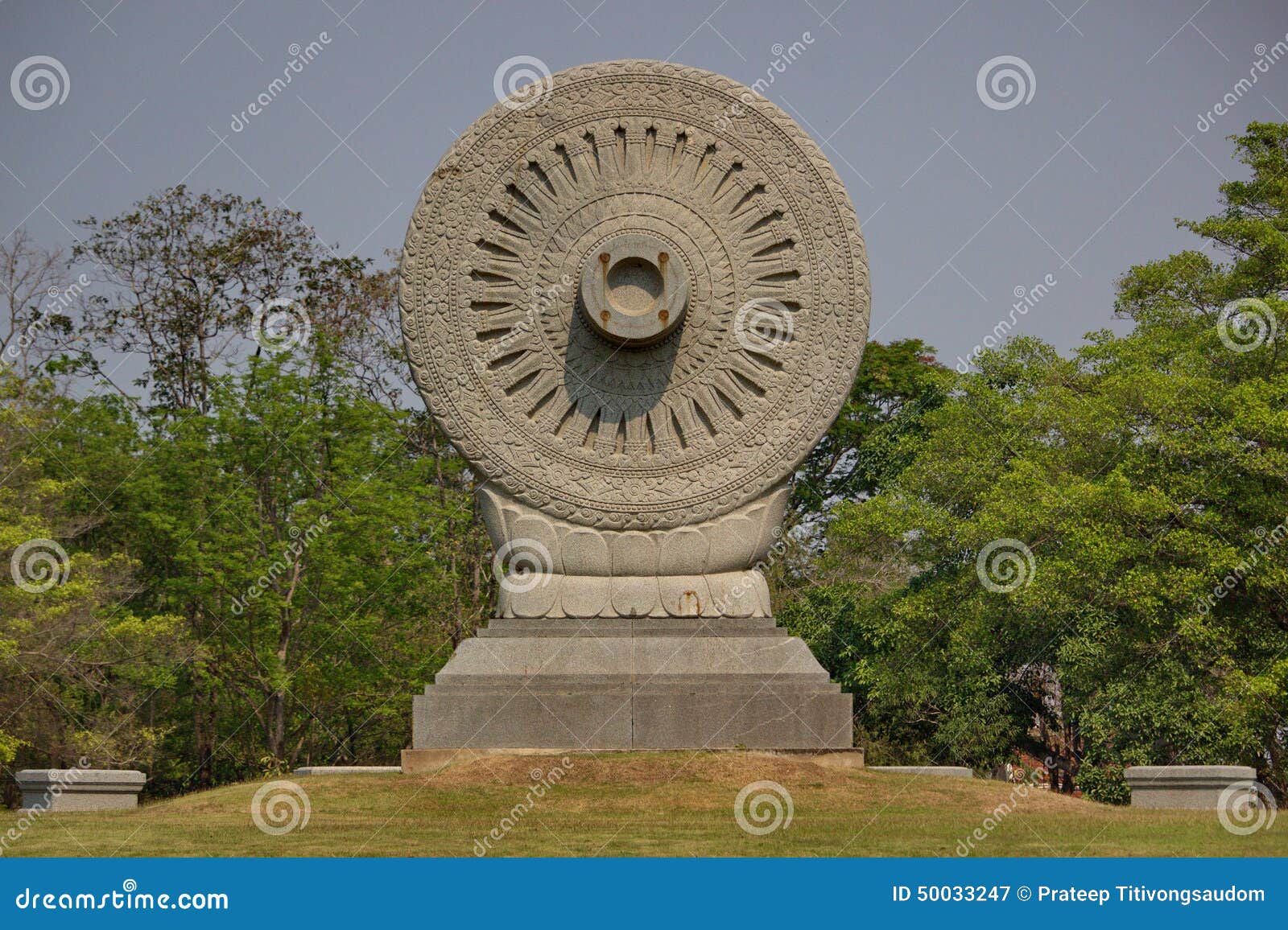 Dharma chakra stock image. Image of friary, pagoda, temple - 50033247