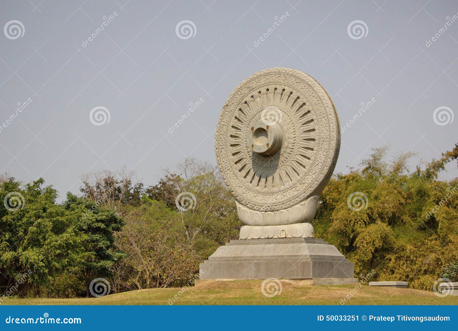 Dharma chakra stock image. Image of antique, dhamma, church - 50033251