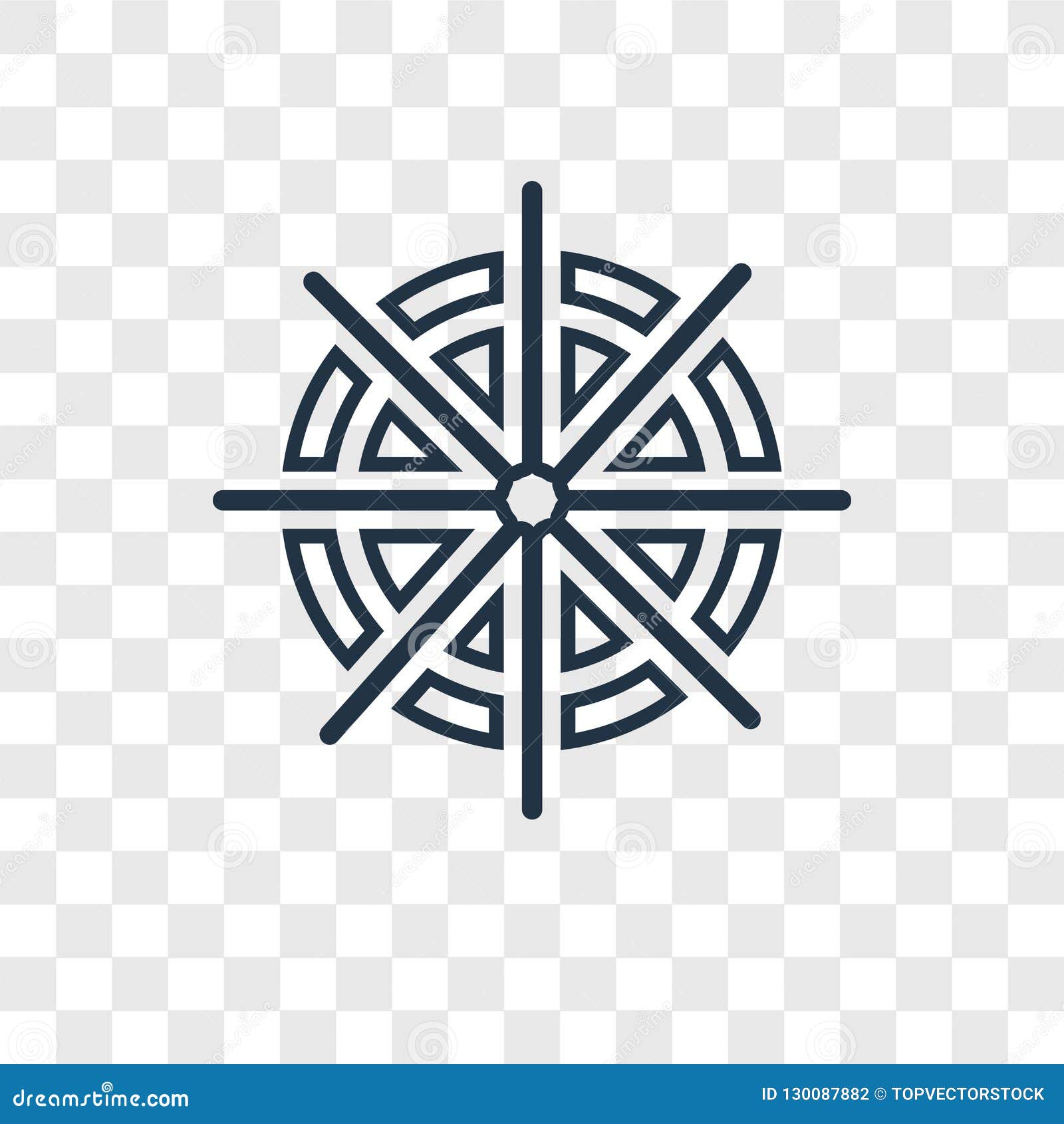 Dharma Concept Vector Linear Icon Isolated On Transparent Background ...