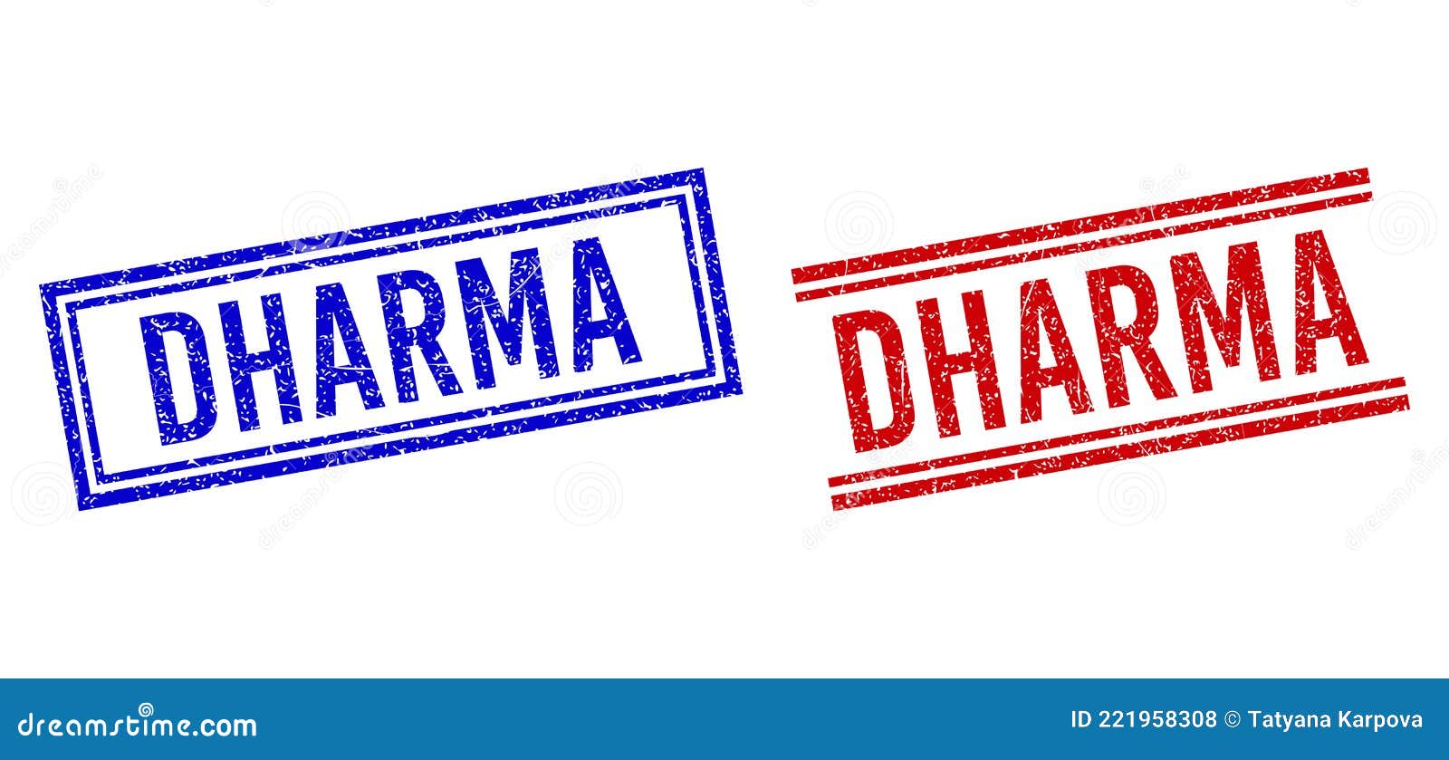 Scratched Textured DHARMA Seal with Double Lines Stock Vector ...