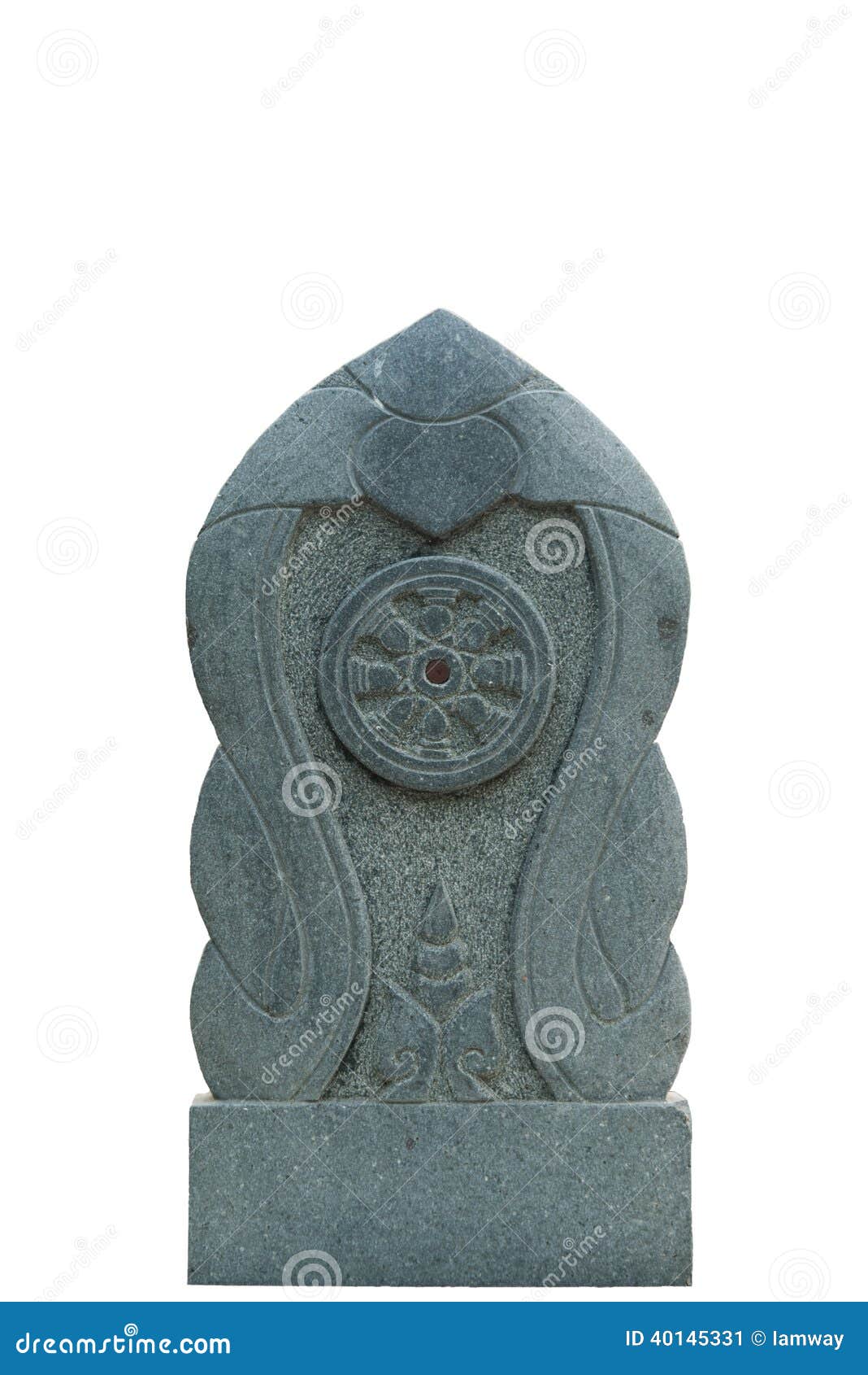 Dharmacakra, the Wheel of the Law, Stone Sculpture Stock Image - Image ...