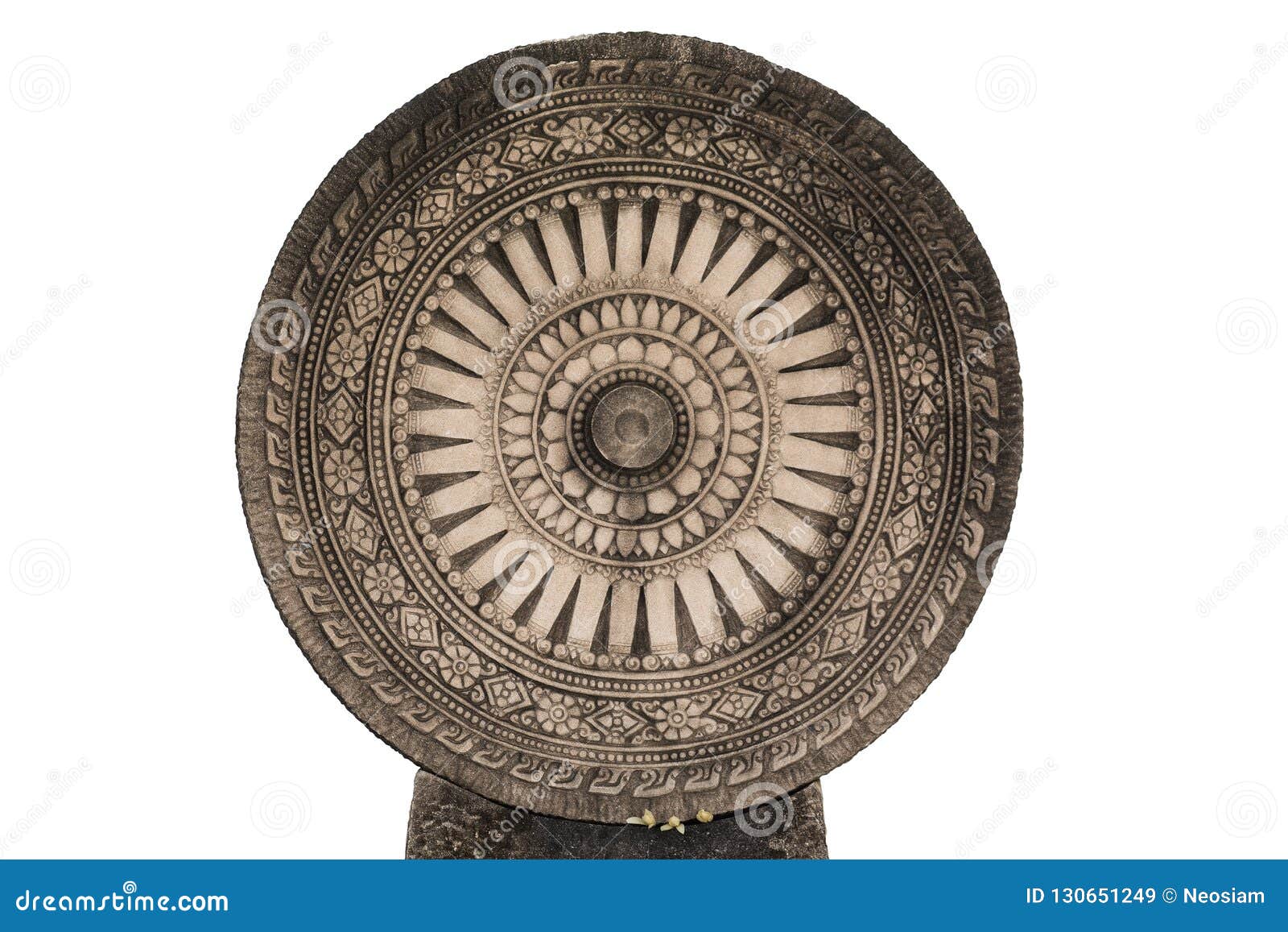 Dharmachakra Is Wheel Of Dharma Or Wheel Of Life, Ancient Sandstone ...