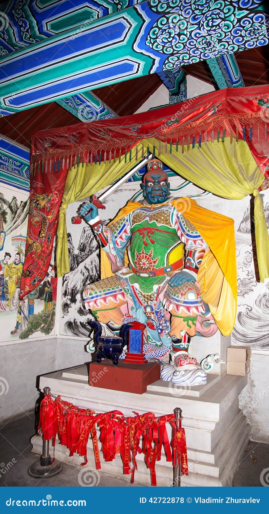 Dharmapala (protector of Dharma), Buddhist Temple in Beijing Stock ...