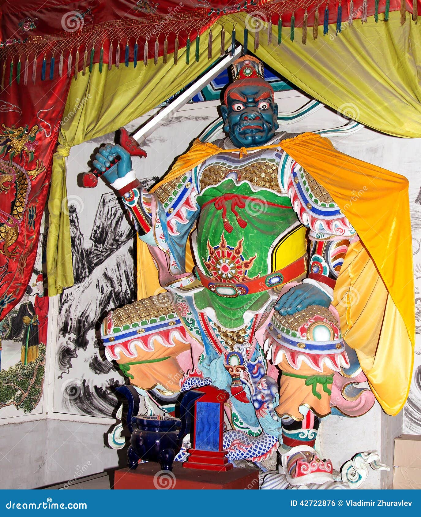 Dharmapala (protettore Del Dharma), Tempio Buddista a Pechino ...