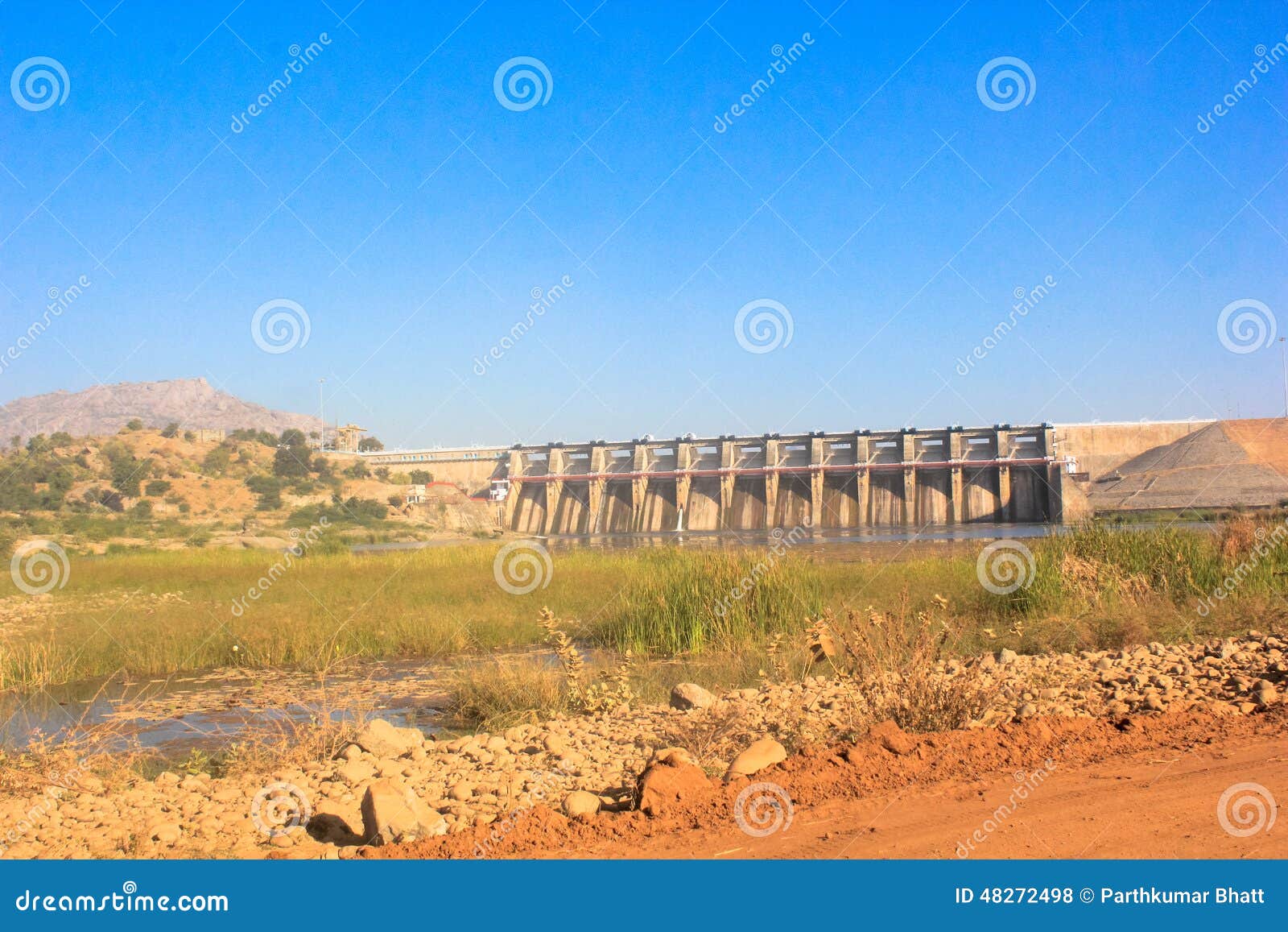 Dharoi Dam stock photo. Image of water, reservoir, gujarat - 48272498