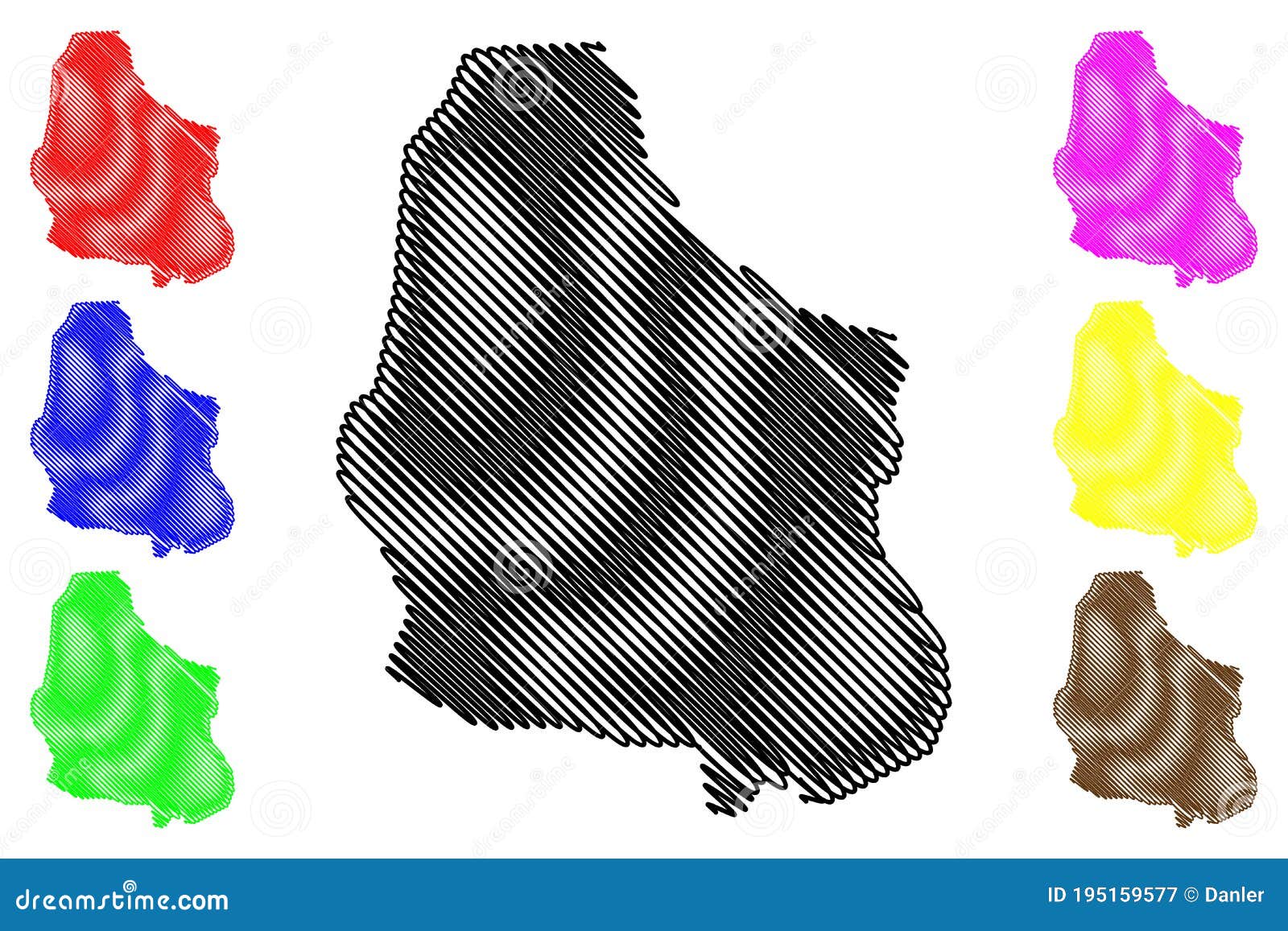 Karnataka Map. Vector Illustration Of Karnataka District Map With ...