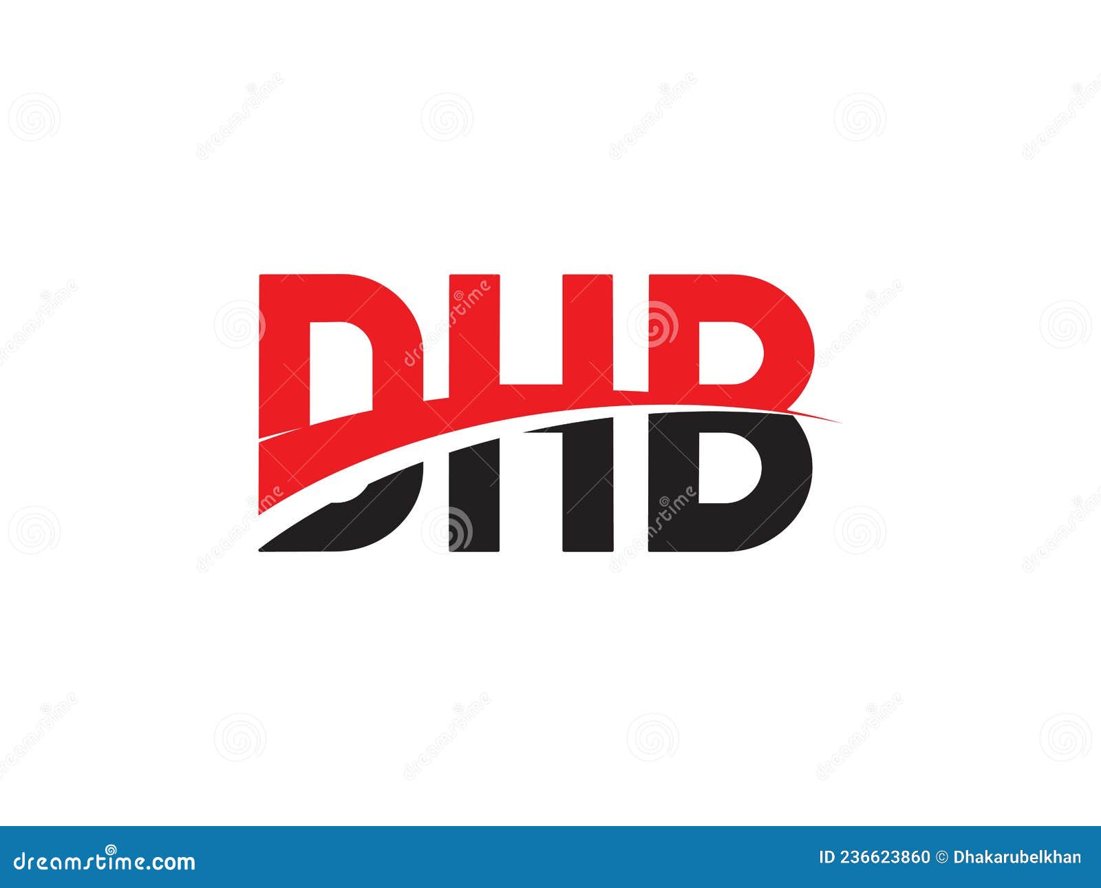 DHB Letter Initial Logo Design Vector Illustration Stock Vector ...