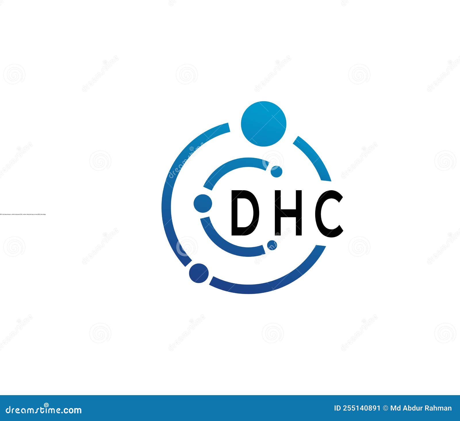 DHC Letter Logo Design On White Background. DHC Creative Initials ...