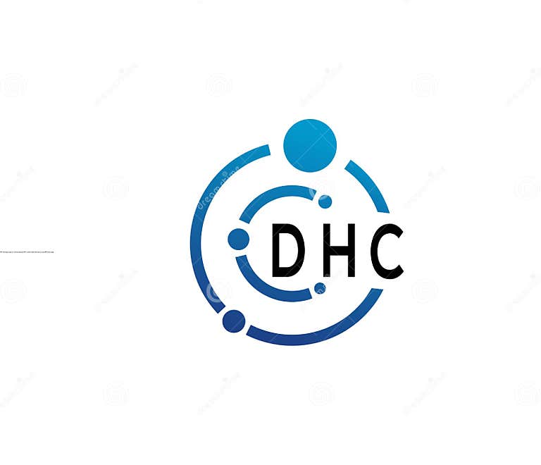 DHC Letter Logo Design on White Background. DHC Creative Initials ...
