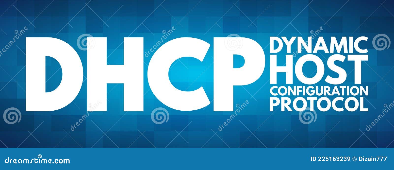 Dhcp Dynamic Host Configuration Protocol Acronym Technology Concept