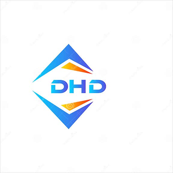 DHD Abstract Technology Logo Design on White Background. DHD Creative ...