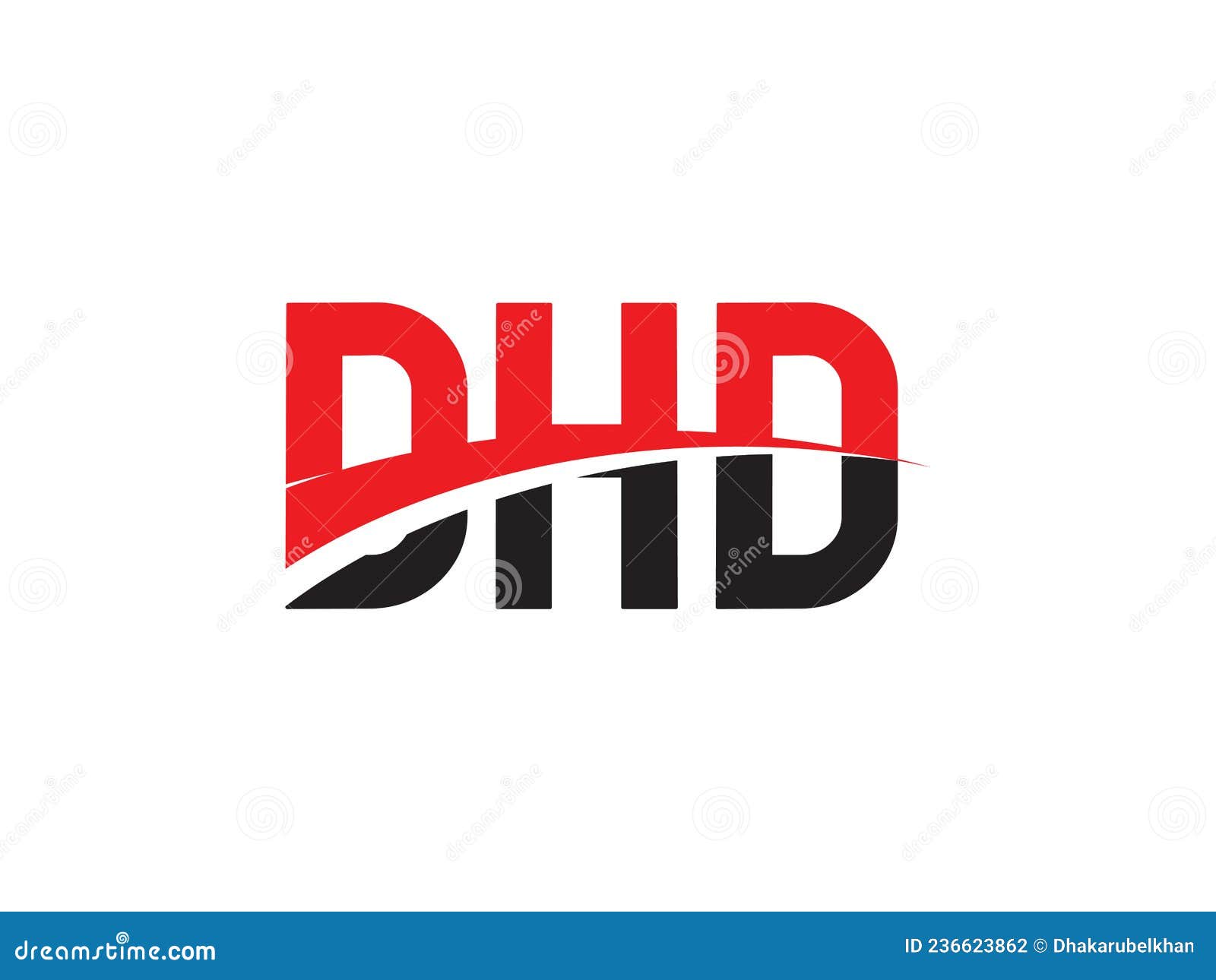 DHD Letter Initial Logo Design Vector Illustration Stock Vector ...