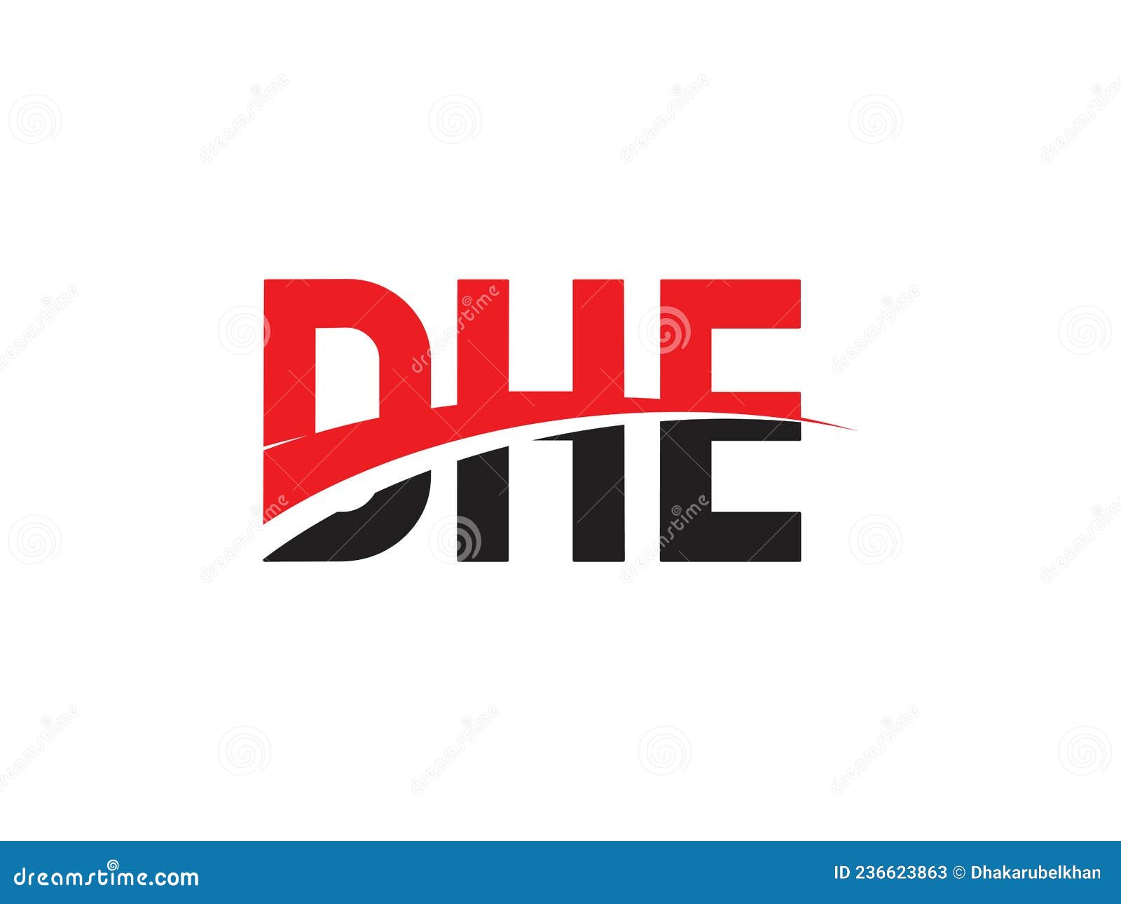DHE Letter Initial Logo Design Vector Illustration Stock Vector ...