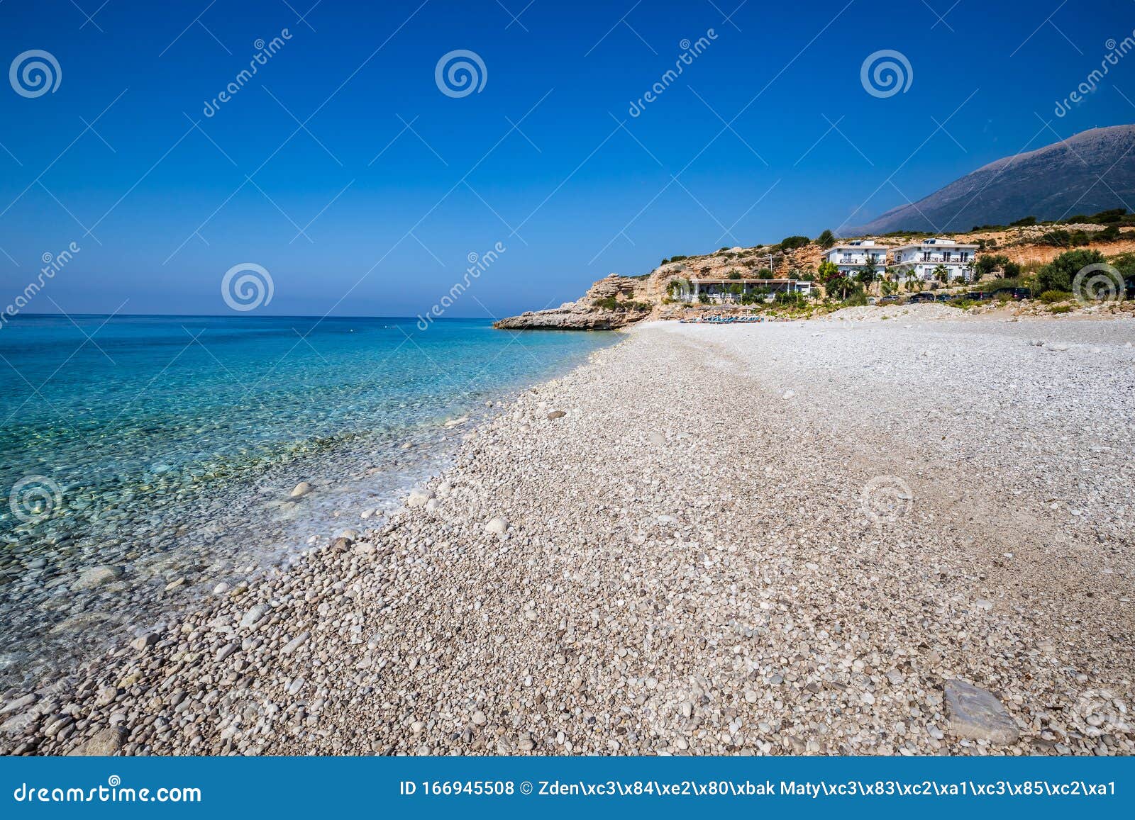Dhermi Beach - Dhermi, Himarï¿½, Vlore, Albania Stock Photography ...