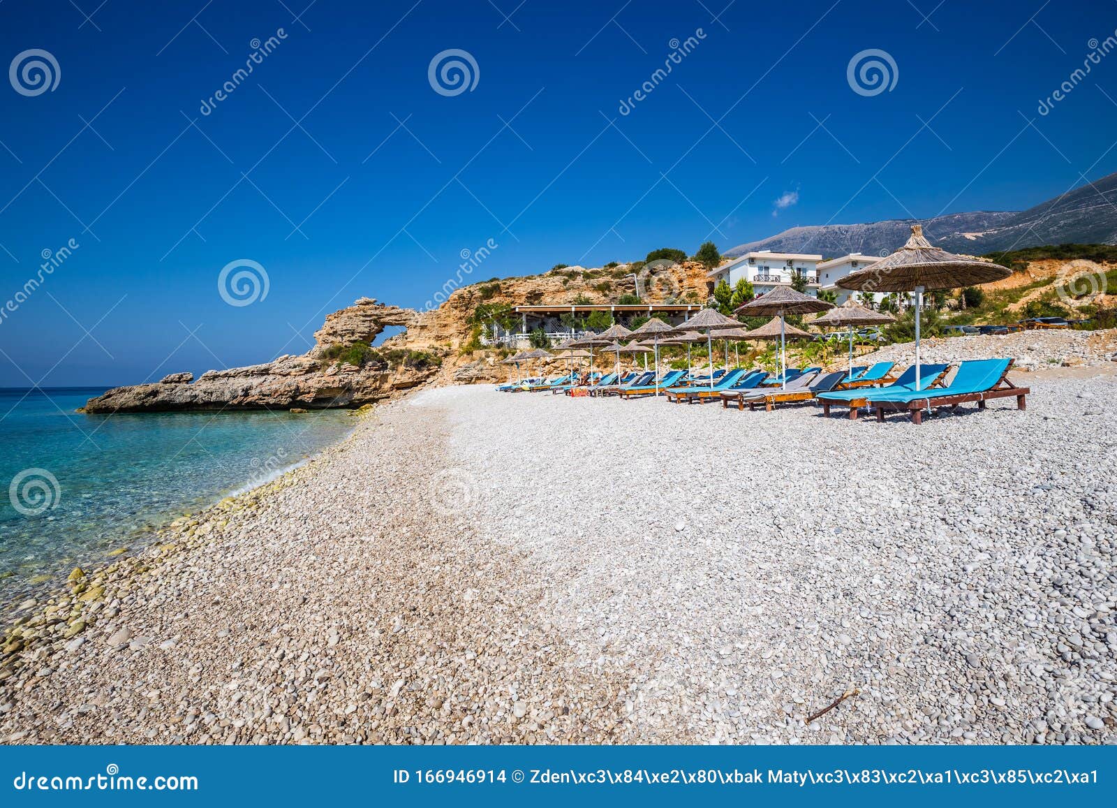 Dhermi Beach - Dhermi, Himarï¿½, Vlore, Albania Royalty-Free Stock ...