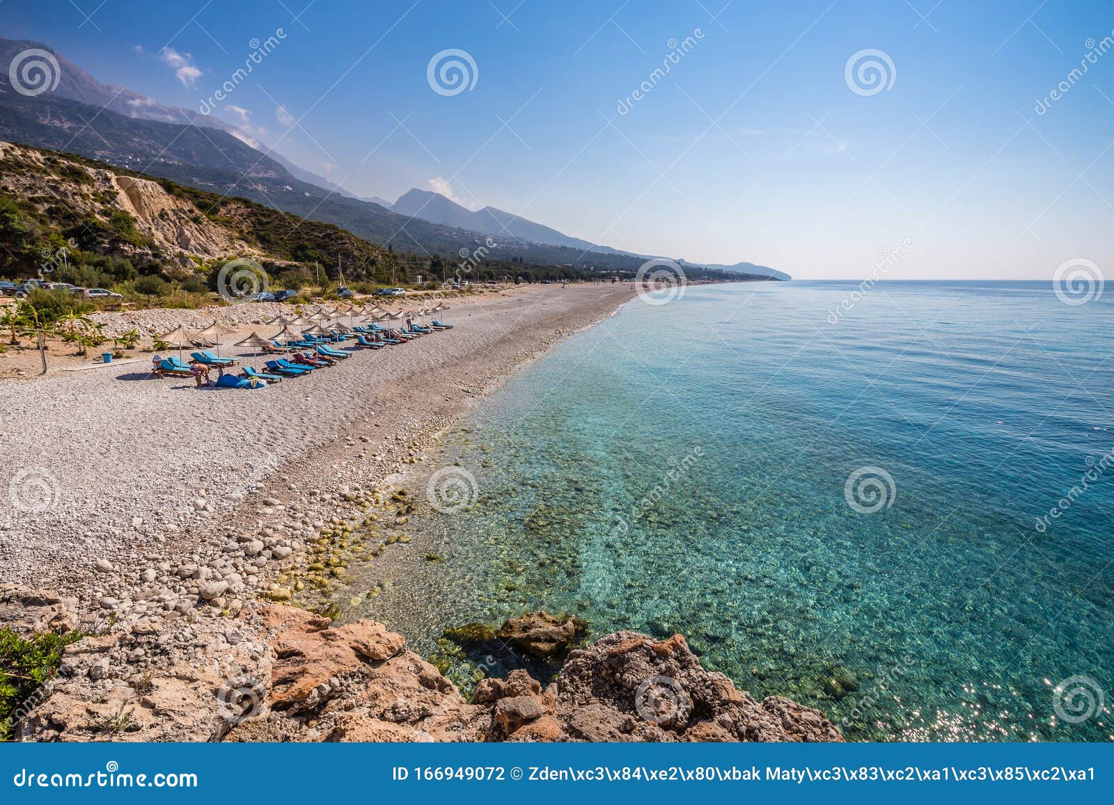 Dhermi Beach - Dhermi, Himarï¿½, Vlore, Albania Stock Photography ...