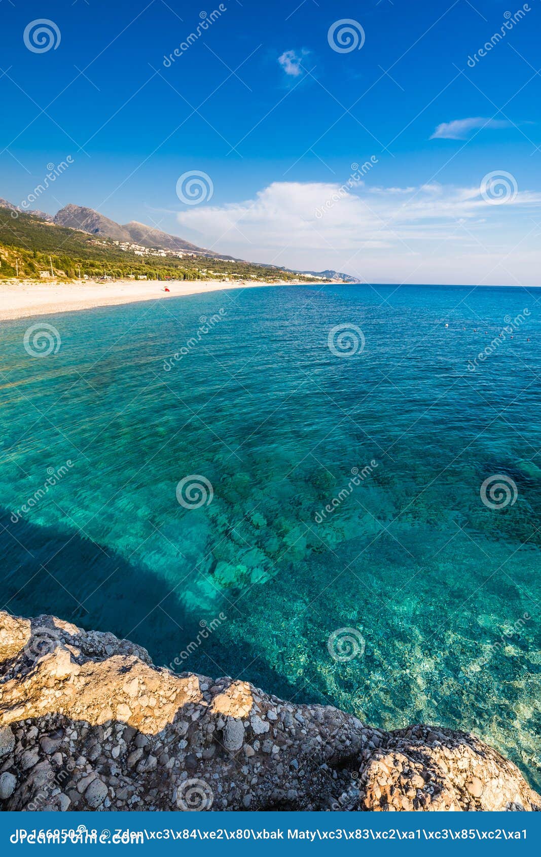 Dhermi Beach - Dhermi, Himarï¿½, Vlore, Albania Stock Photography ...