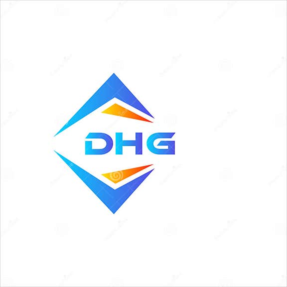 DHG Abstract Technology Logo Design on White Background. DHG Creative ...