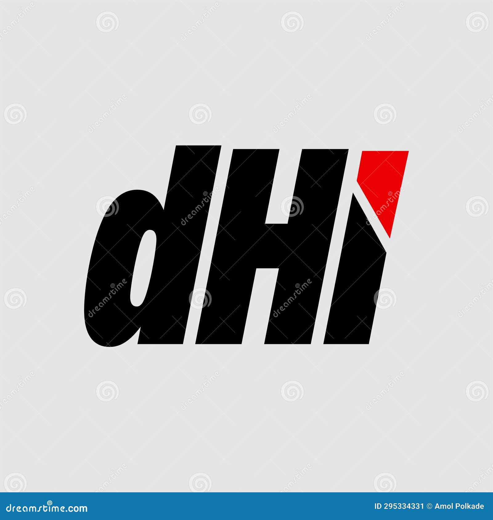 DHI Brand Name Vector Monogram Stock Vector - Illustration of graphic ...