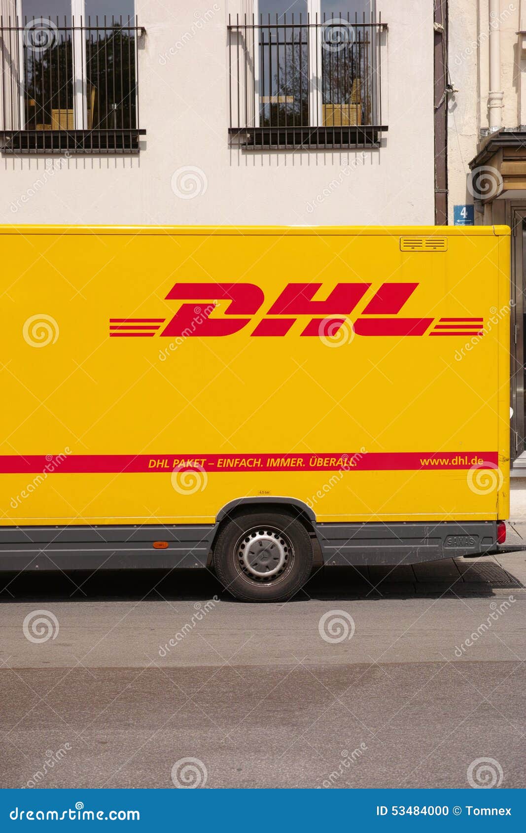 DHL abstract editorial image. Image of truck, trucks - 53484000