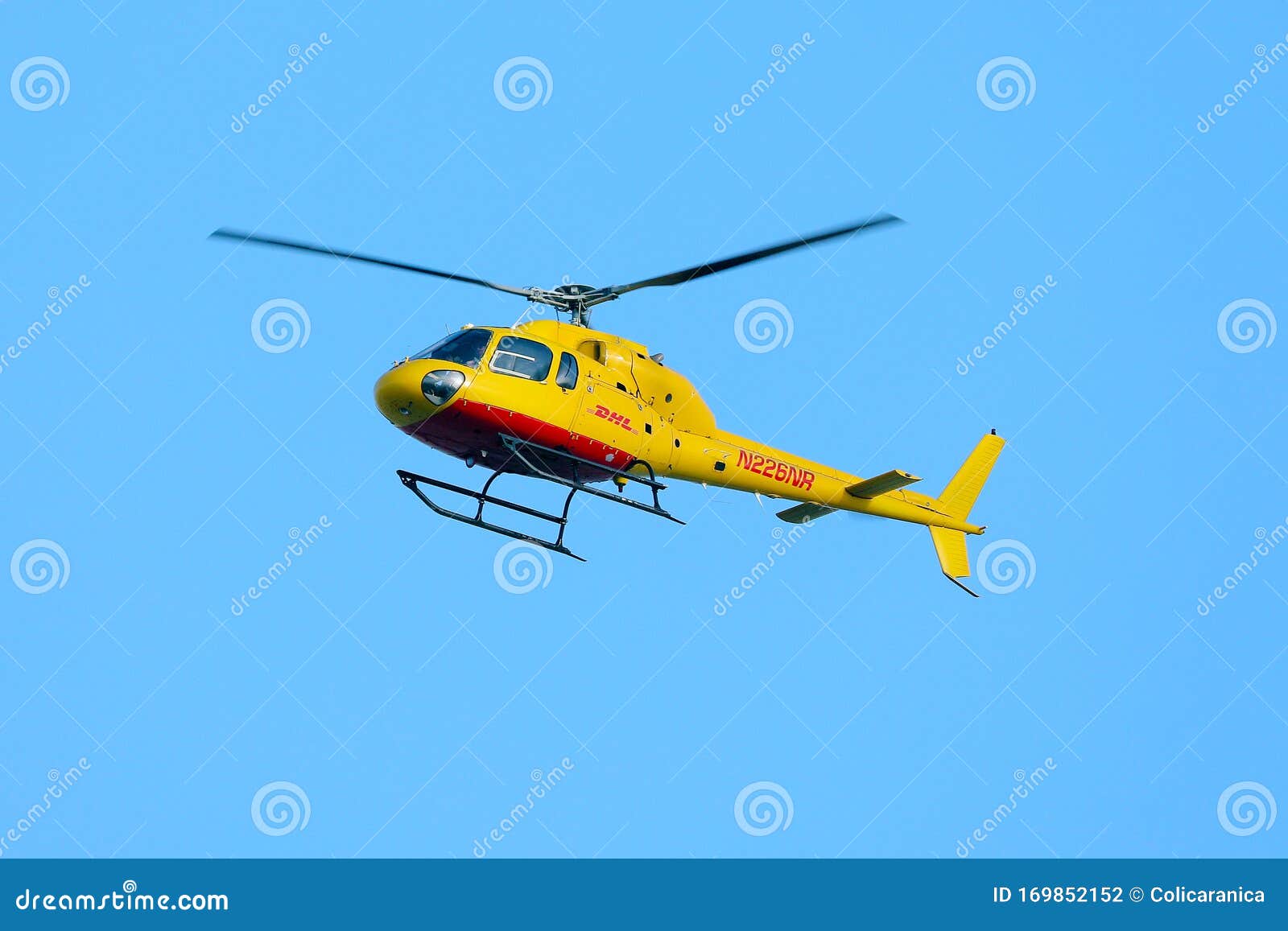 DHL helicopter editorial photography. Image of aircraft - 169852152