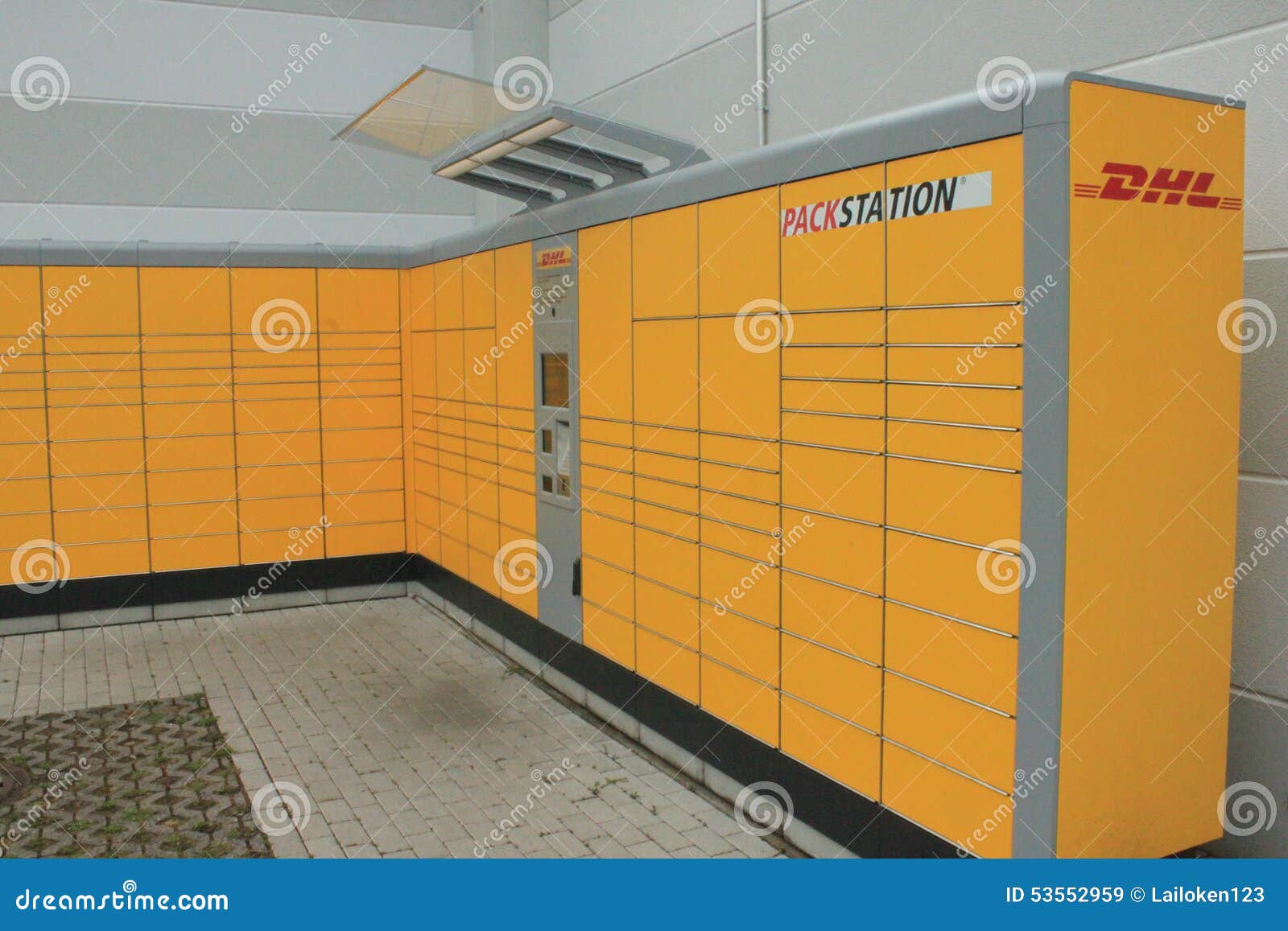 DHL Packstation editorial stock image. Image of mail - 53552959