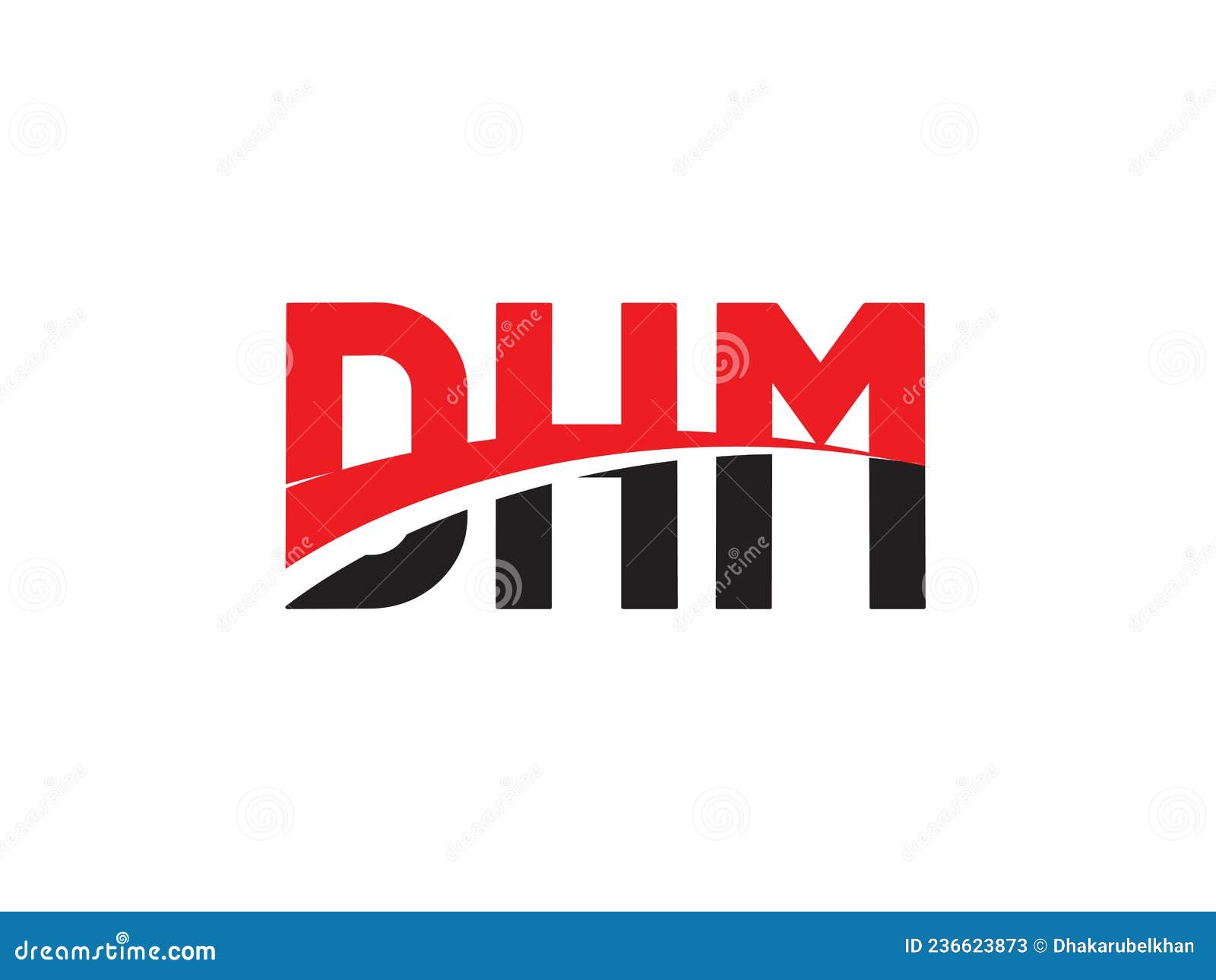 DHM Letter Initial Logo Design Vector Illustration Stock Vector ...