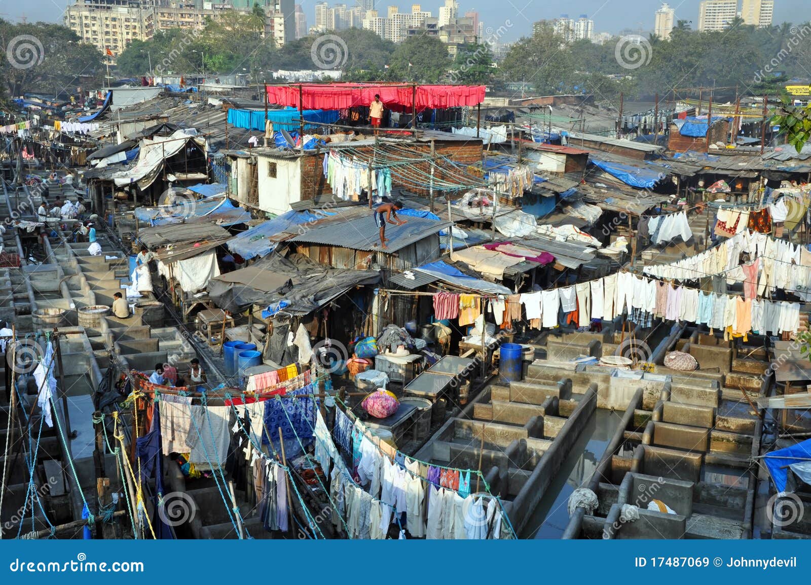 Dhobi Ghat in Mumbai, India. Editorial Stock Image - Image of bombay ...