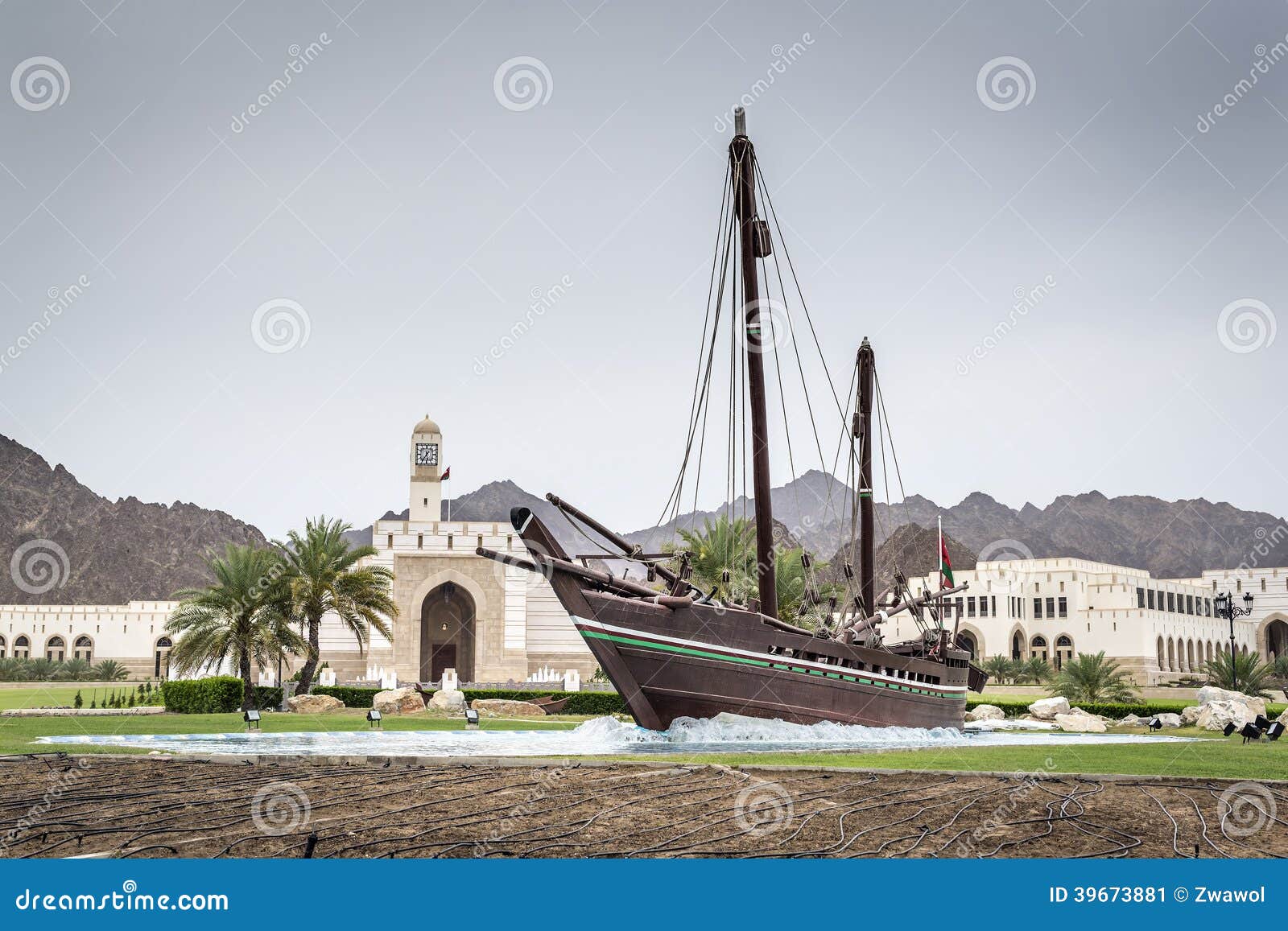 Dhow Sohar in Muscat stock image. Image of yacht, sohar - 39673881