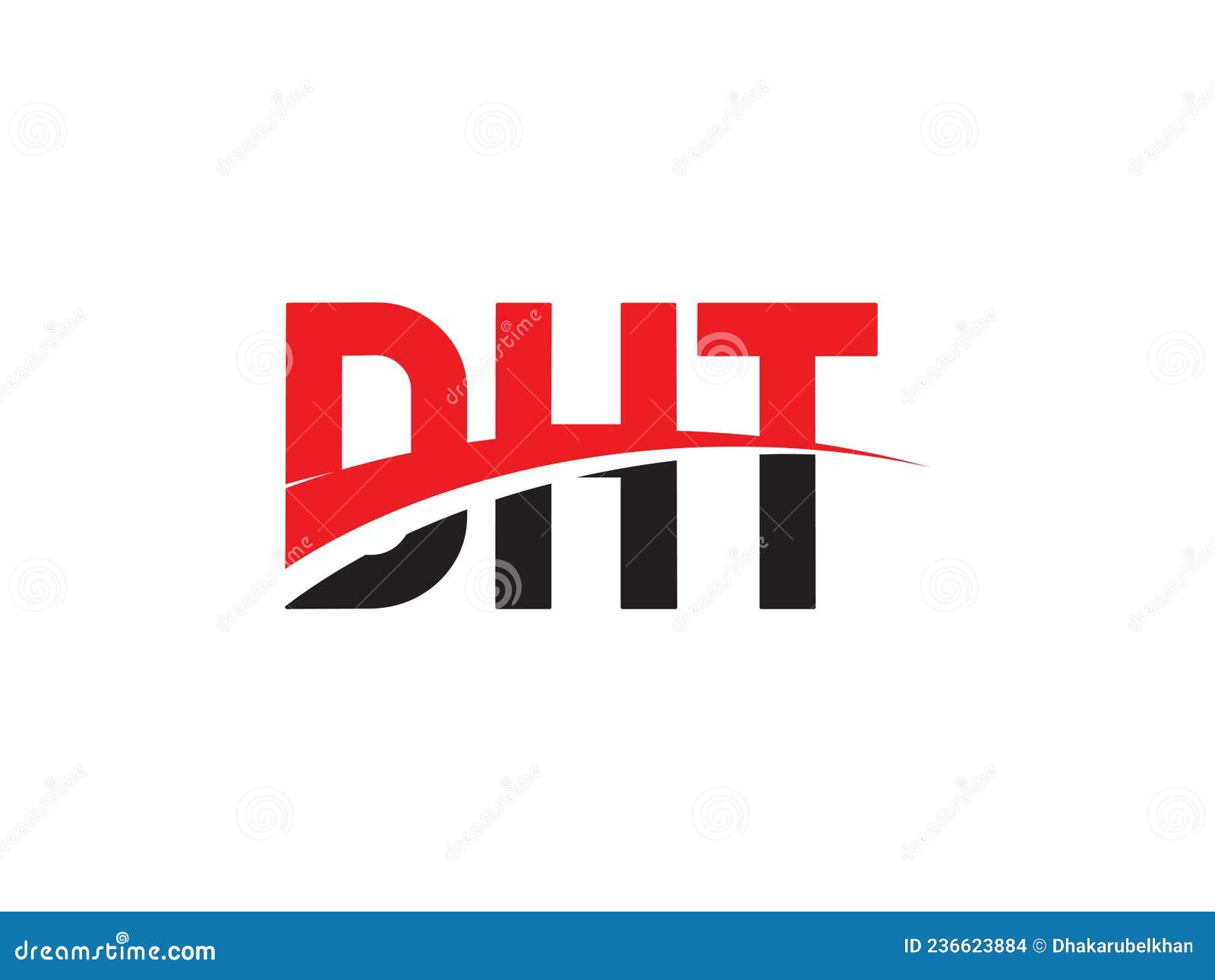 DHT Letter Initial Logo Design Vector Illustration Stock Vector ...