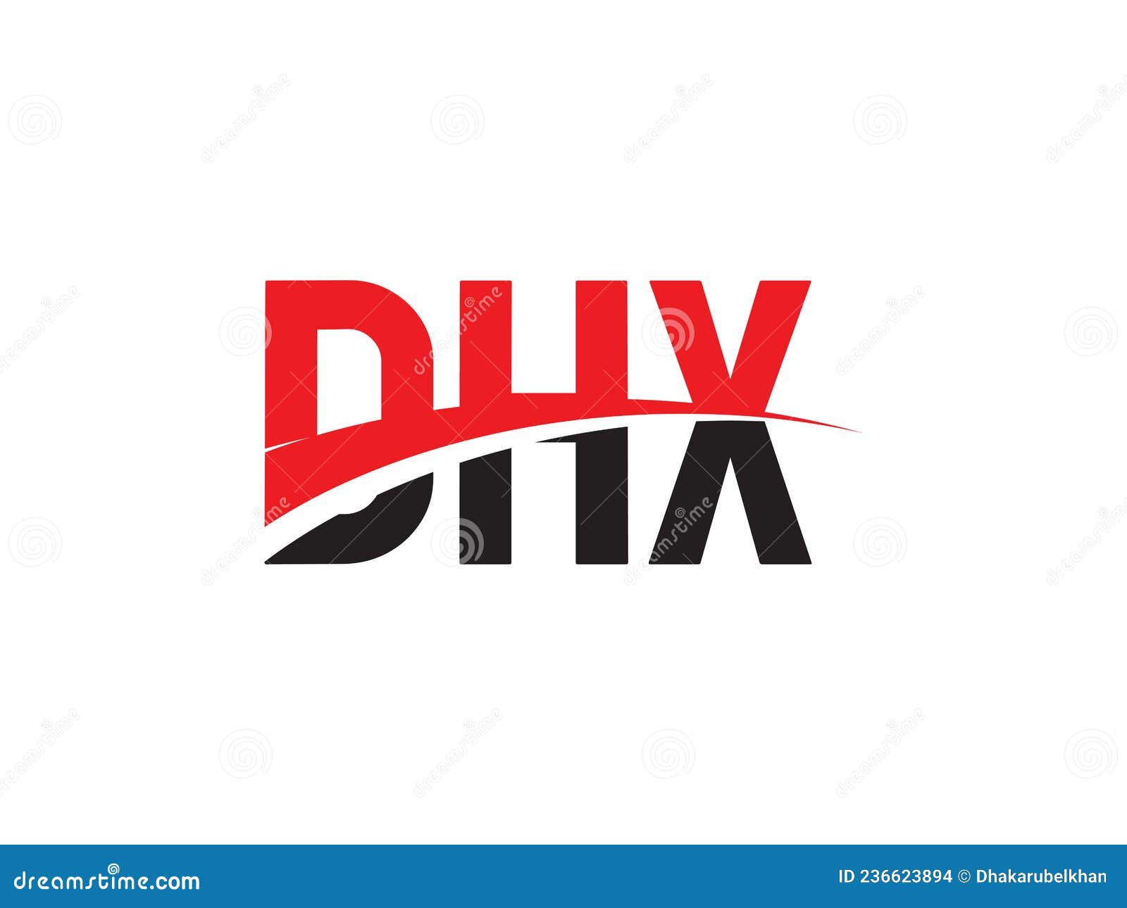 DHX Letter Initial Logo Design Vector Illustration Stock Vector ...