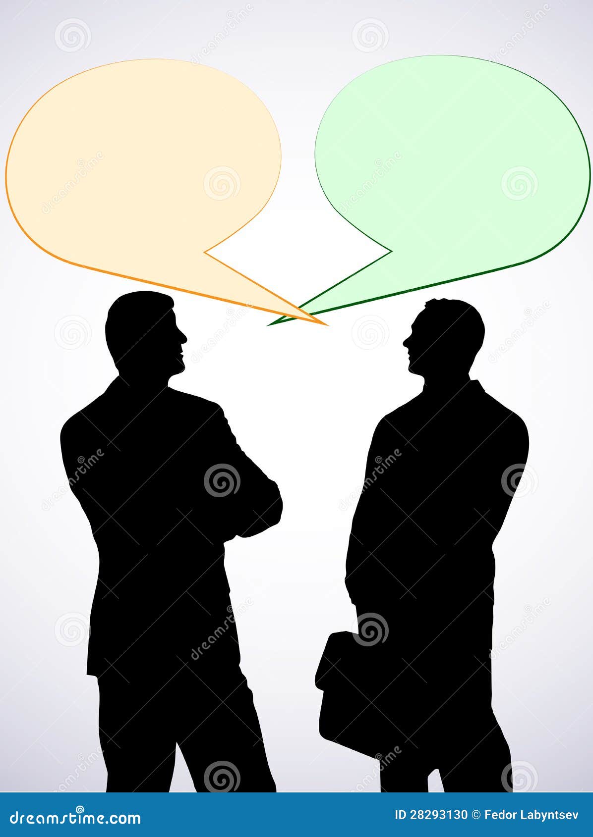 Diálogo Abstracto De Dos Personas Stock de ilustración - Ilustración de ...