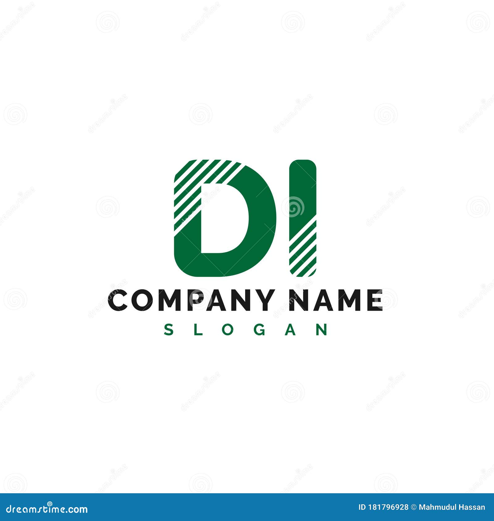 DI Letter Logo Design. DI Letter Logo Vector Illustration - Vector ...