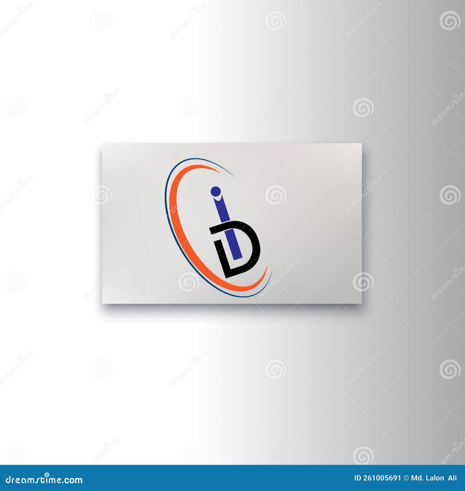 DI Text Logo Design stock vector. Illustration of vector - 261005691